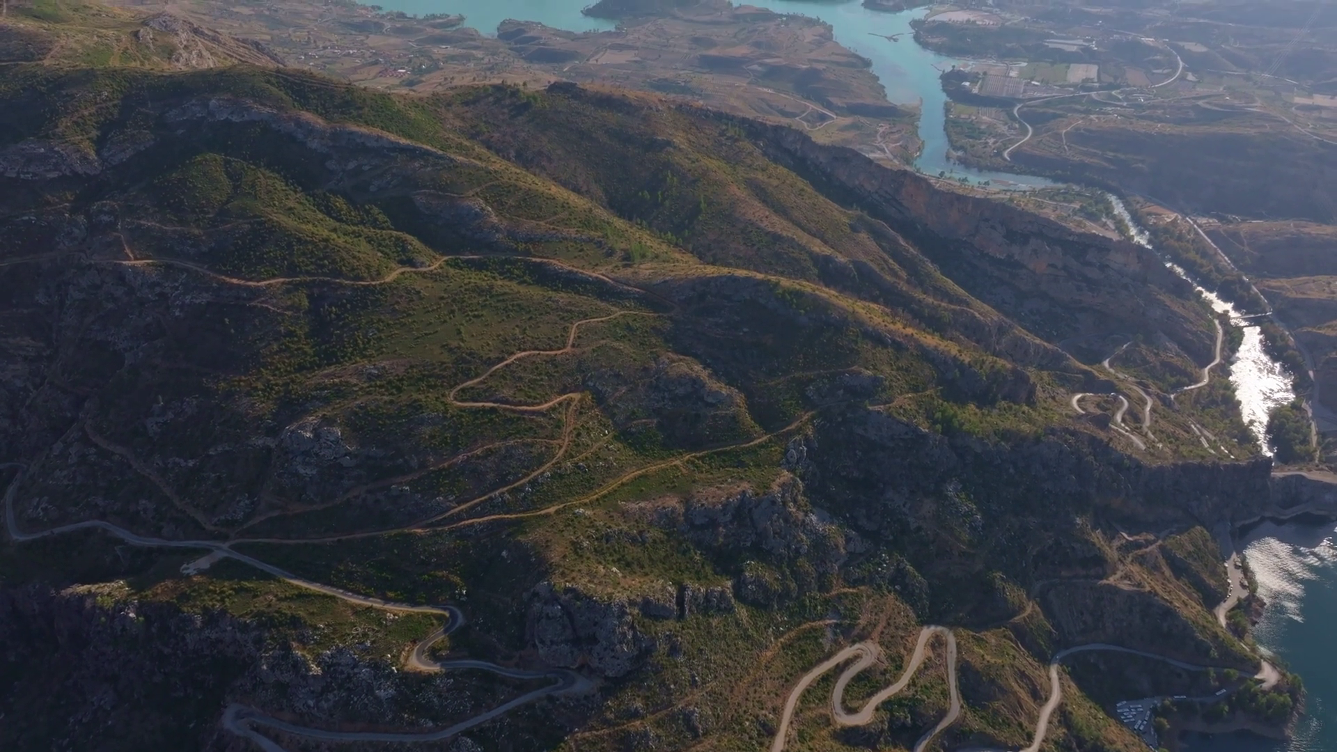 Aerial View Of Beautiful Green Canon With Stock Footage SBV-351722921 ...