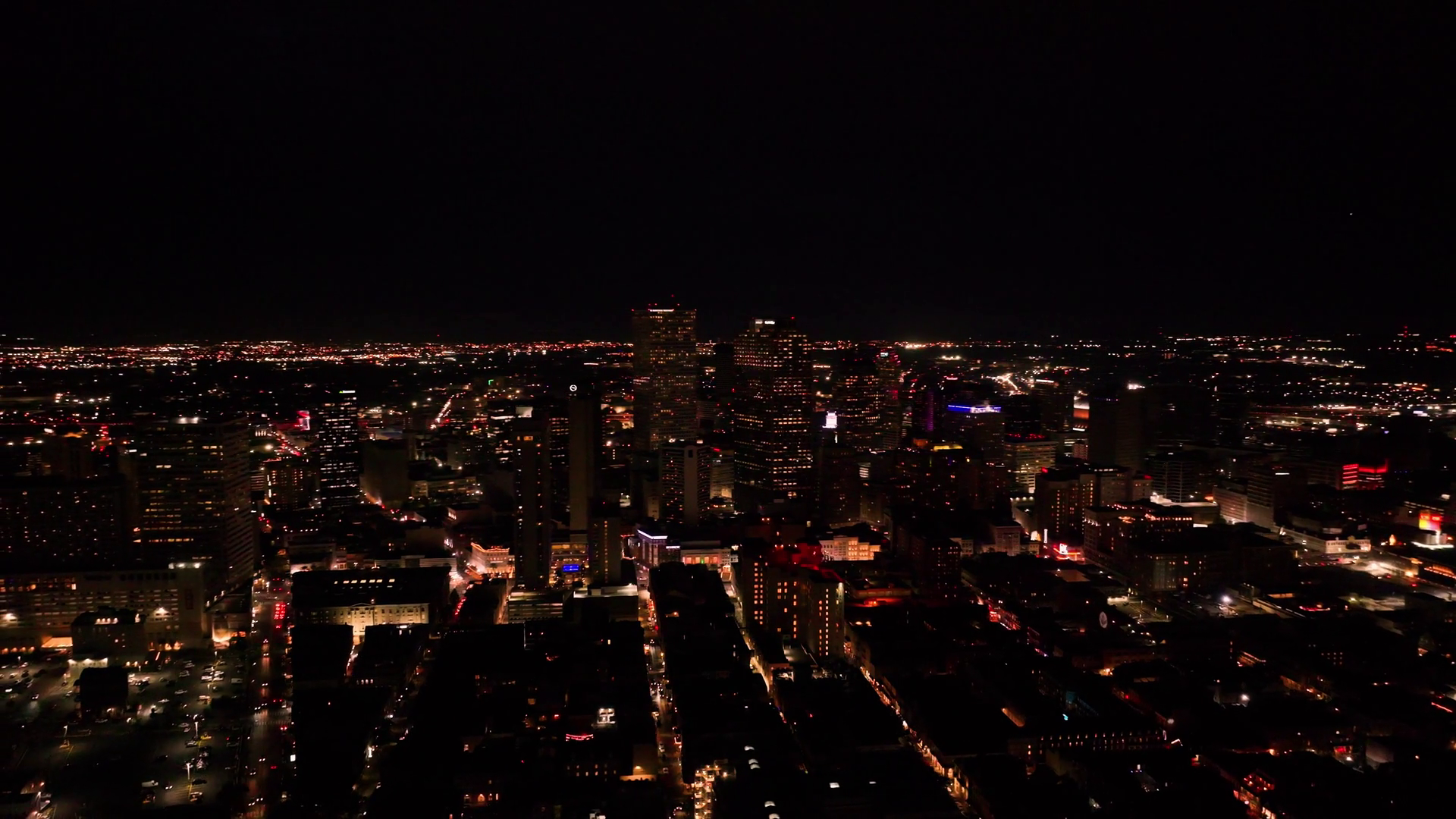 Aerial View Of Vibrant Skyline With Stock Footage SBV-351898244 ...