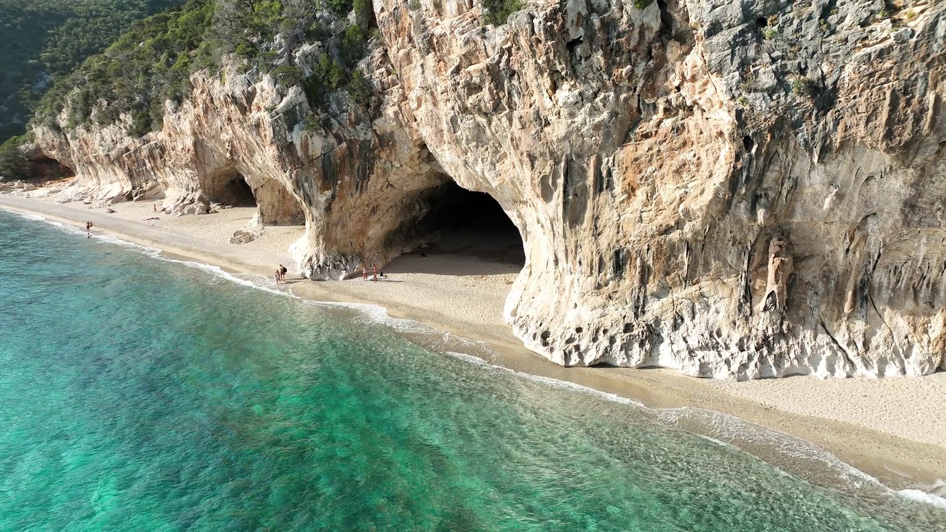 Aerial View Of Beautiful Grotto Idyllic Stock Footage SBV-351718965 ...
