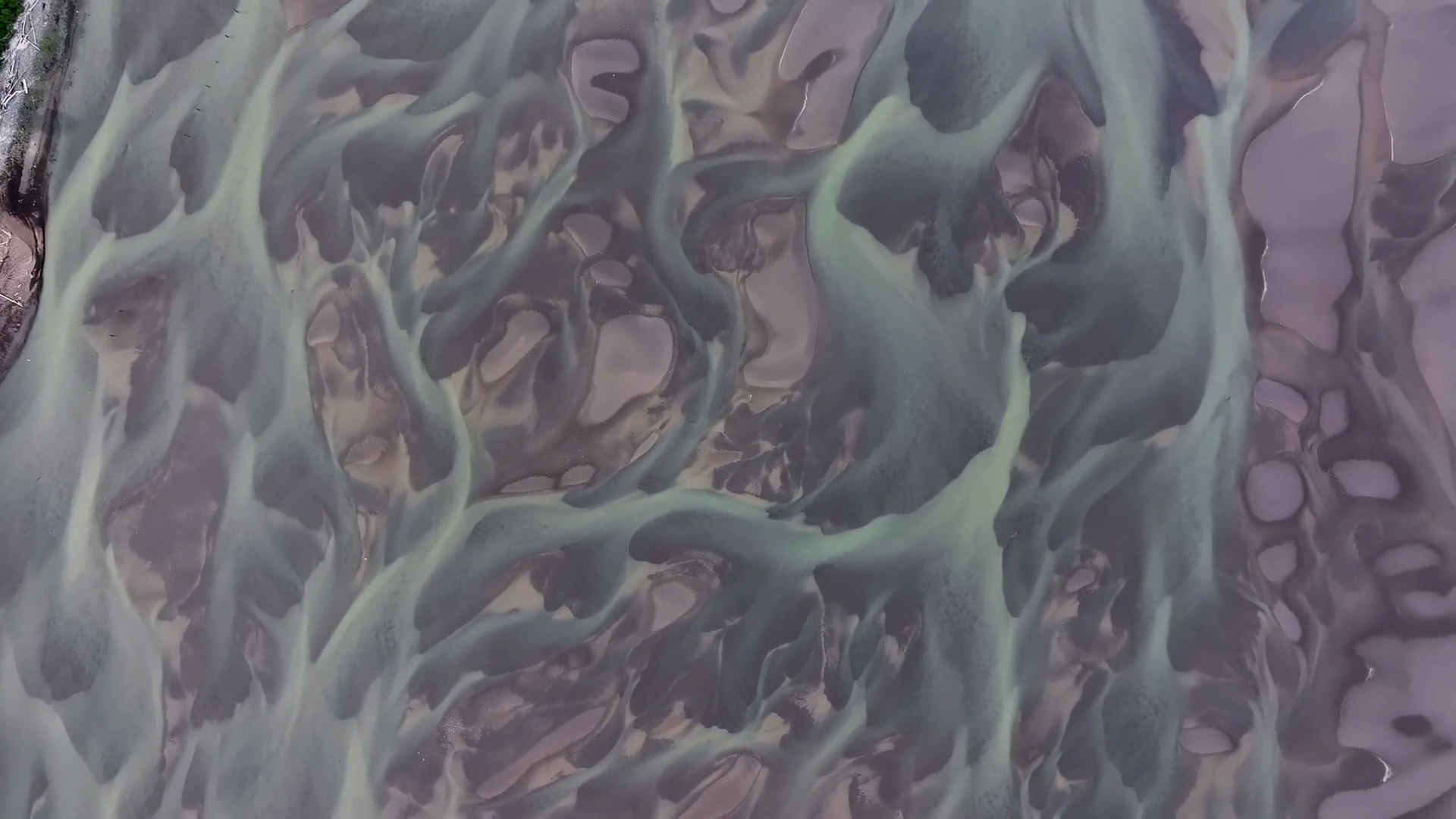 Aerial View Of Beautiful High Tide River Stock Footage SBV-351719181 ...