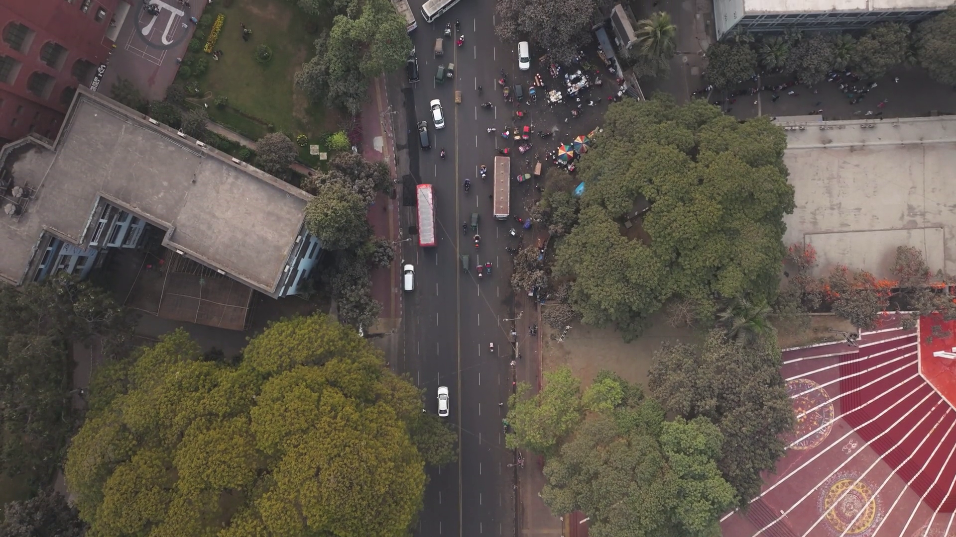 Aerial View Of Central Shaheed Minar Stock Footage SBV-351899368 ...