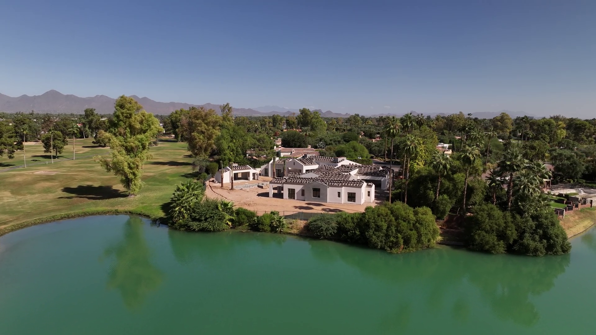 Aerial View Of Camelback Golf Club With Stock Footage SBV-351138370 ...