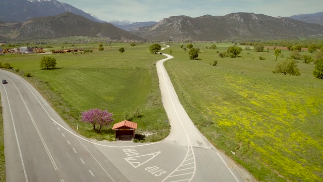 Crossroad Aerial Shot Stock Footage: Royalty-Free Video Clips - Storyblocks