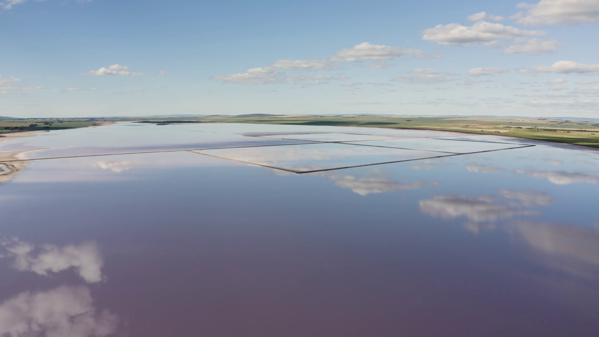 Aerial View Of Lake Bumbunga In South Stock Footage SBV-338964813 ...