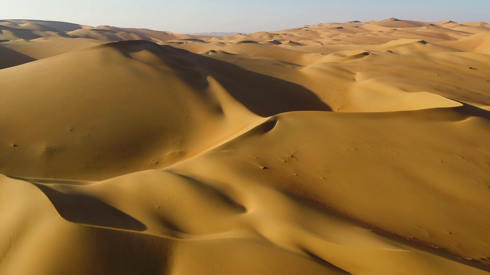 Aerial View Of Scenic Desert Landscape Uae Stock Footage SBV-338846379 ...