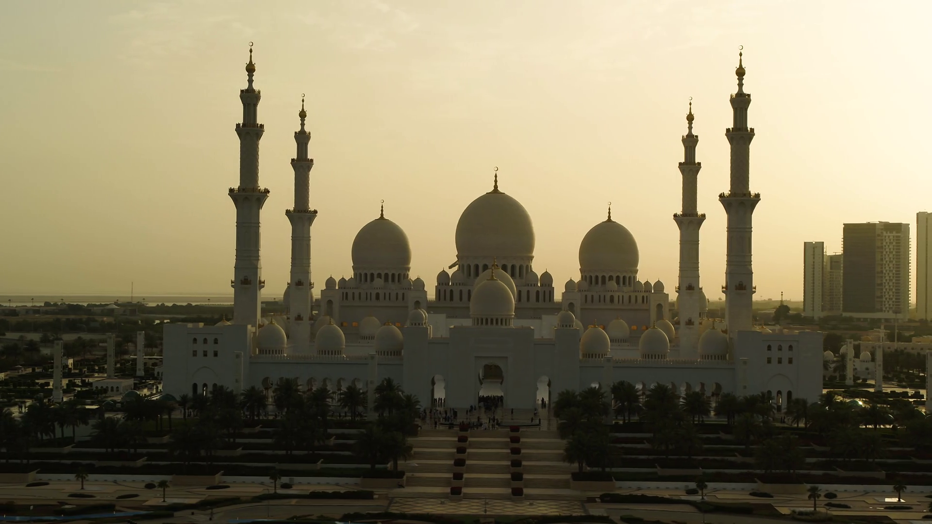 Sheikh Zayed Mosque Aerial View