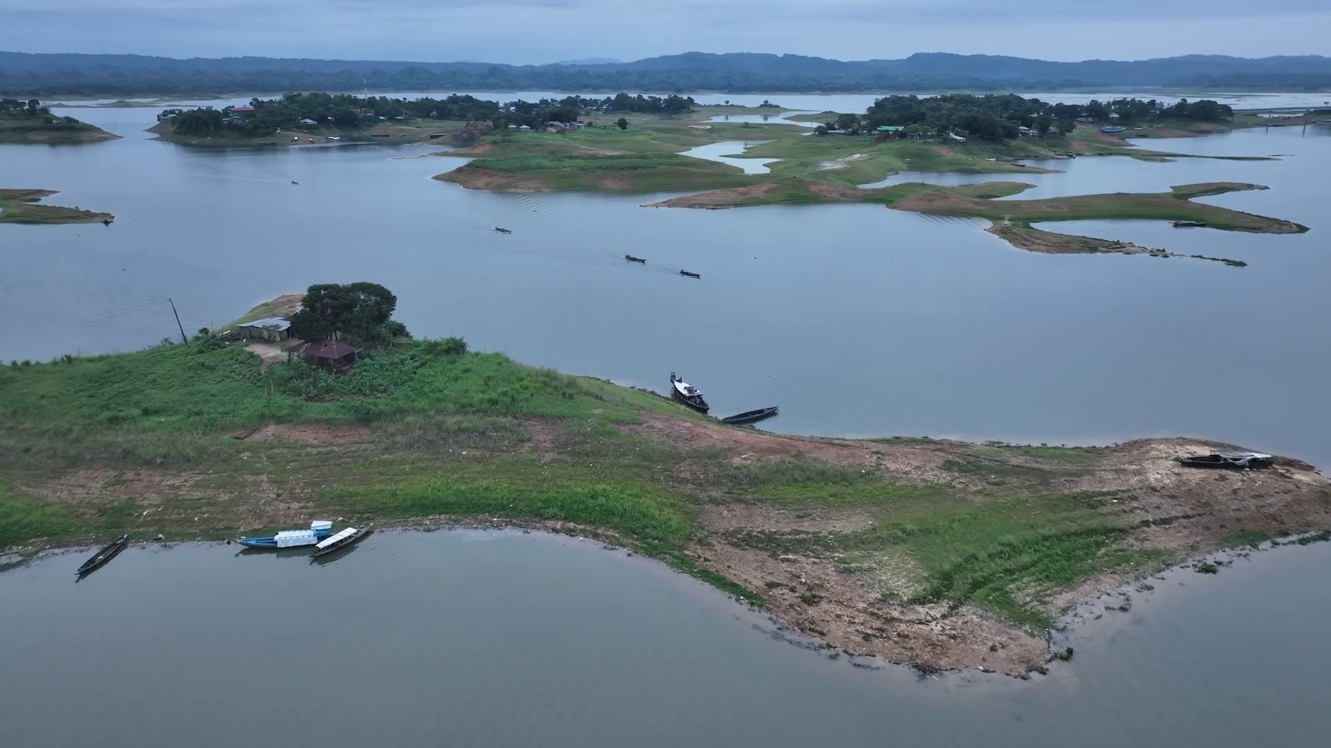 Aerial View Of Floating Market Of Seasonal Stock Footage SBV-348463763 ...