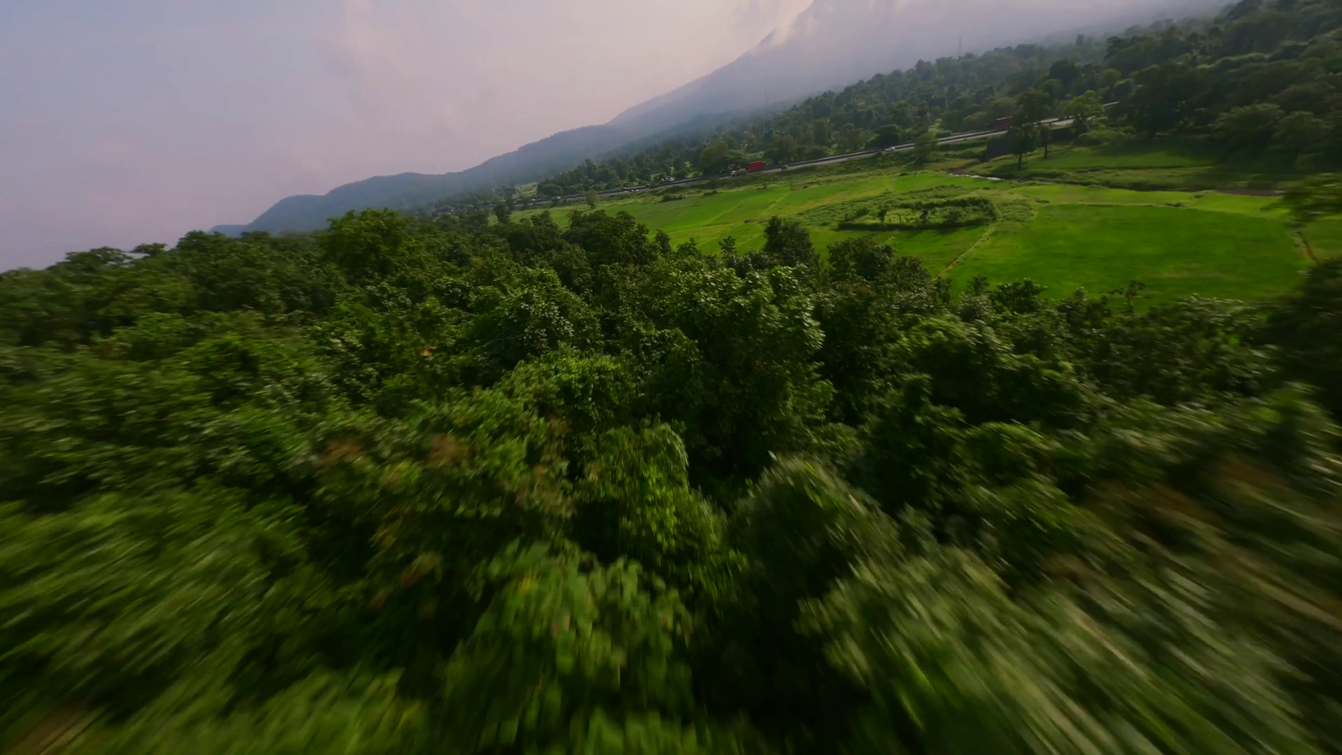 Aerial Fpv View Of Landscape Valley In Manor Stock Footage SBV ...