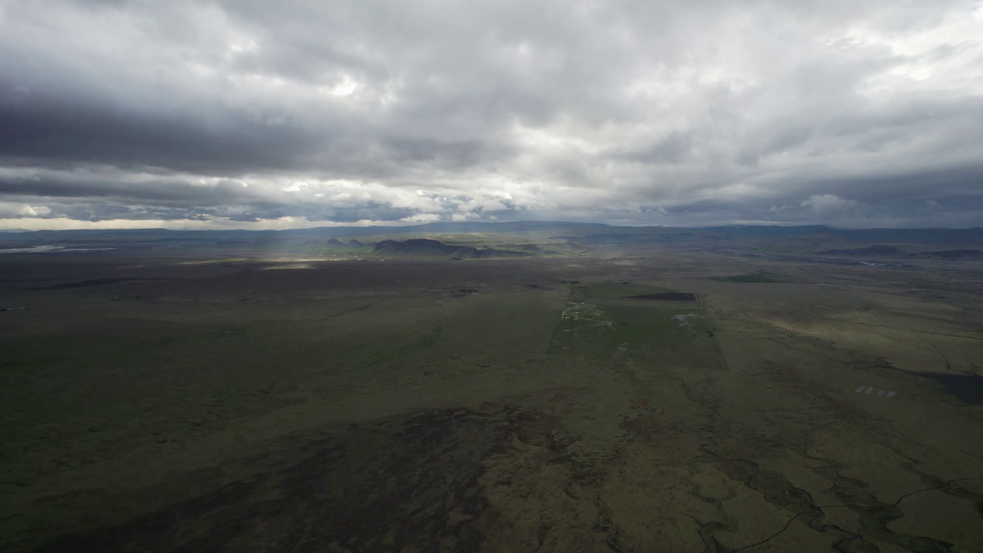 Aerial View Of Valley With Mountain Stock Footage SBV-347784217 ...