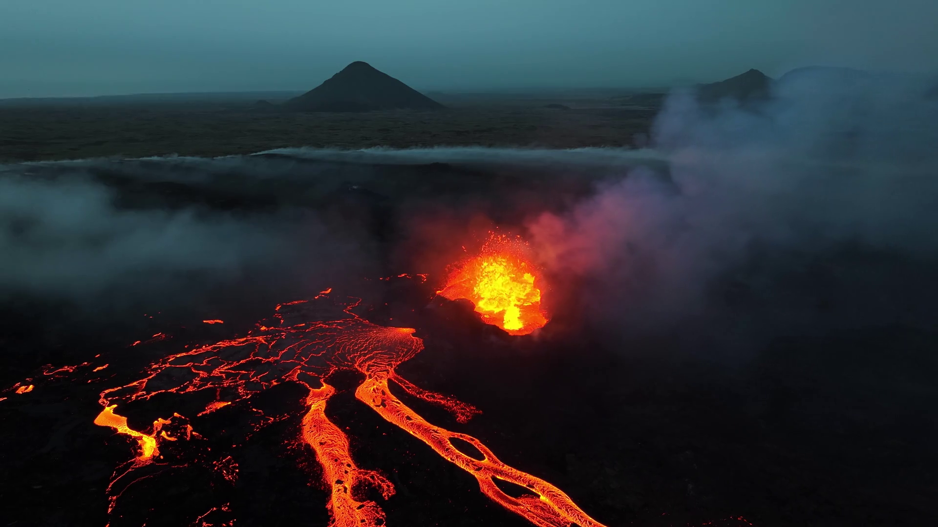 Aerial View Of Litli-hrutur (little Ram) Stock Footage SBV-348376385 ...