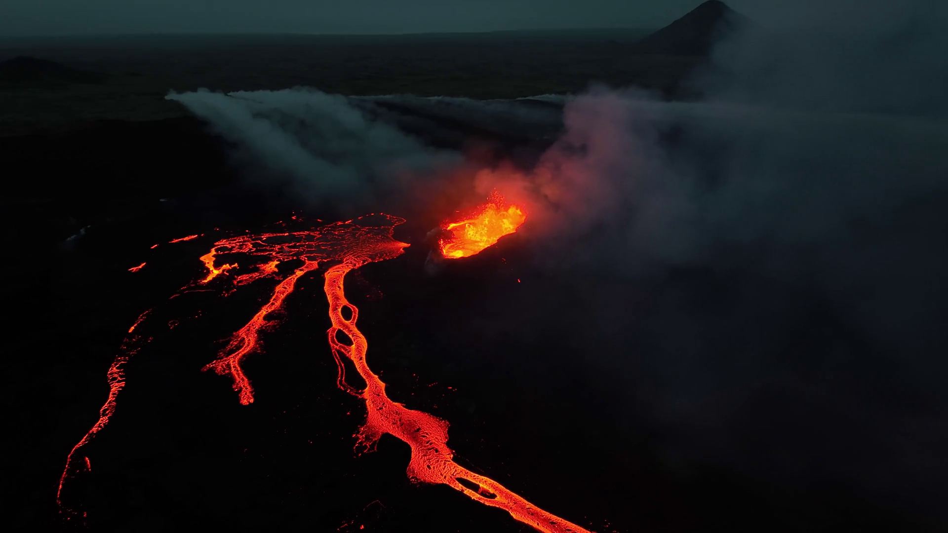 Aerial View Of Litli-hrutur (little Ram) Stock Footage SBV-348376404 ...