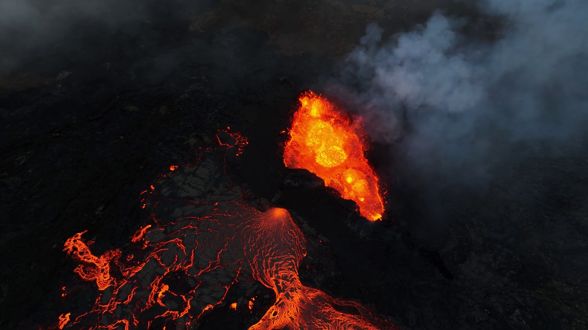Aerial View Of Litli-hrutur (little Ram) Stock Footage SBV-348376434 ...