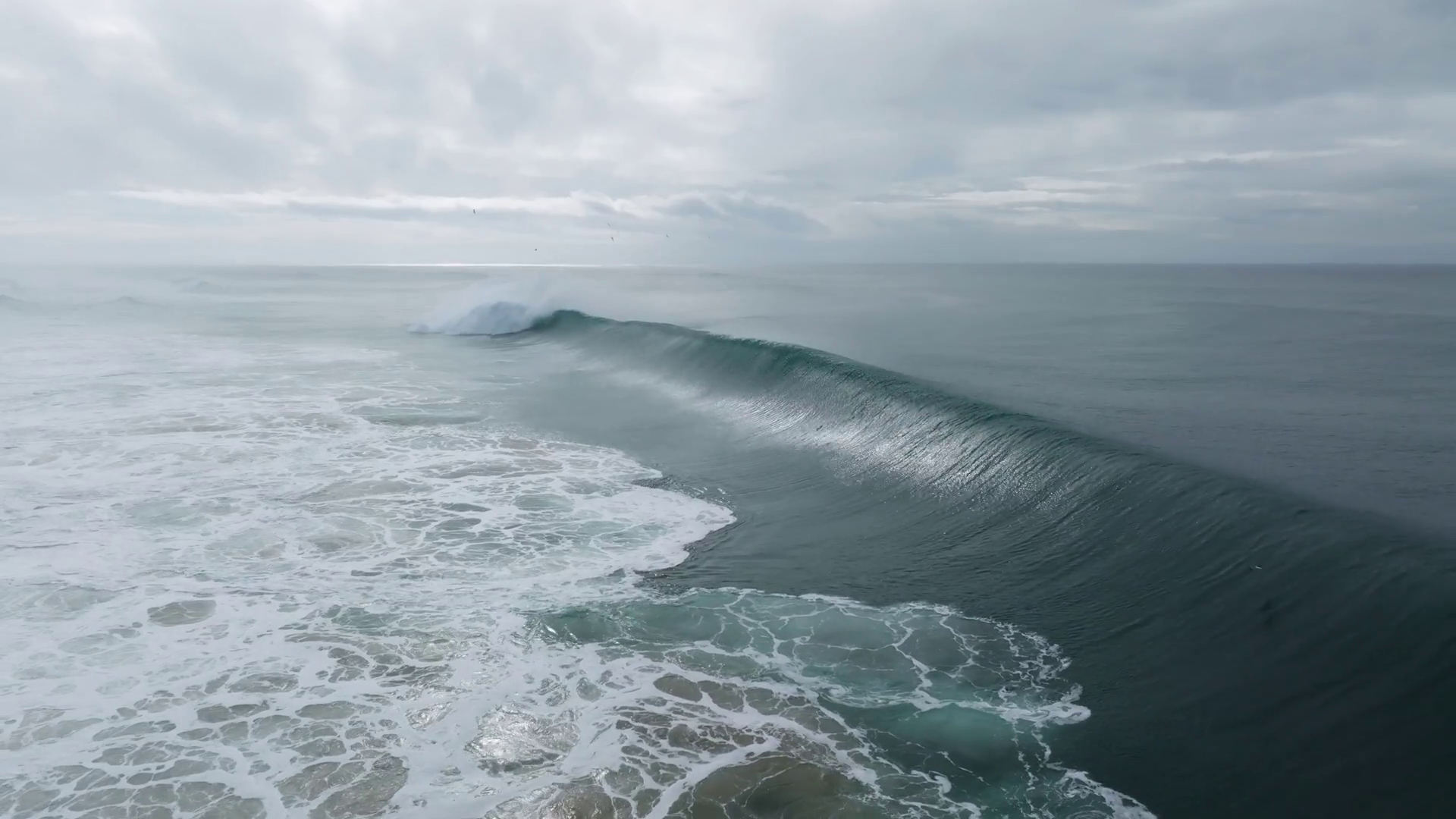 Aerial View Of Impressive Ocean Waves Lively Stock Footage SBV ...