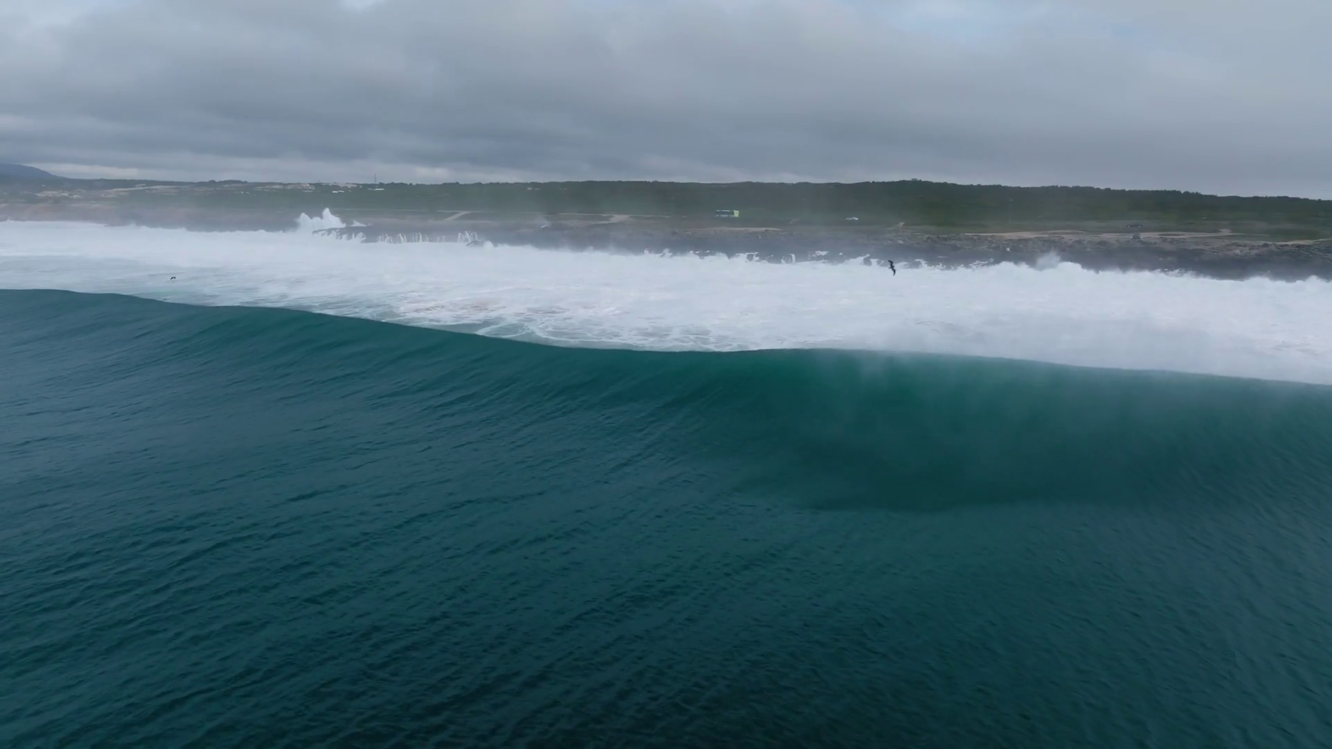 Aerial View Of Massive Ocean Wave Soaring Stock Footage SBV-347784329 ...