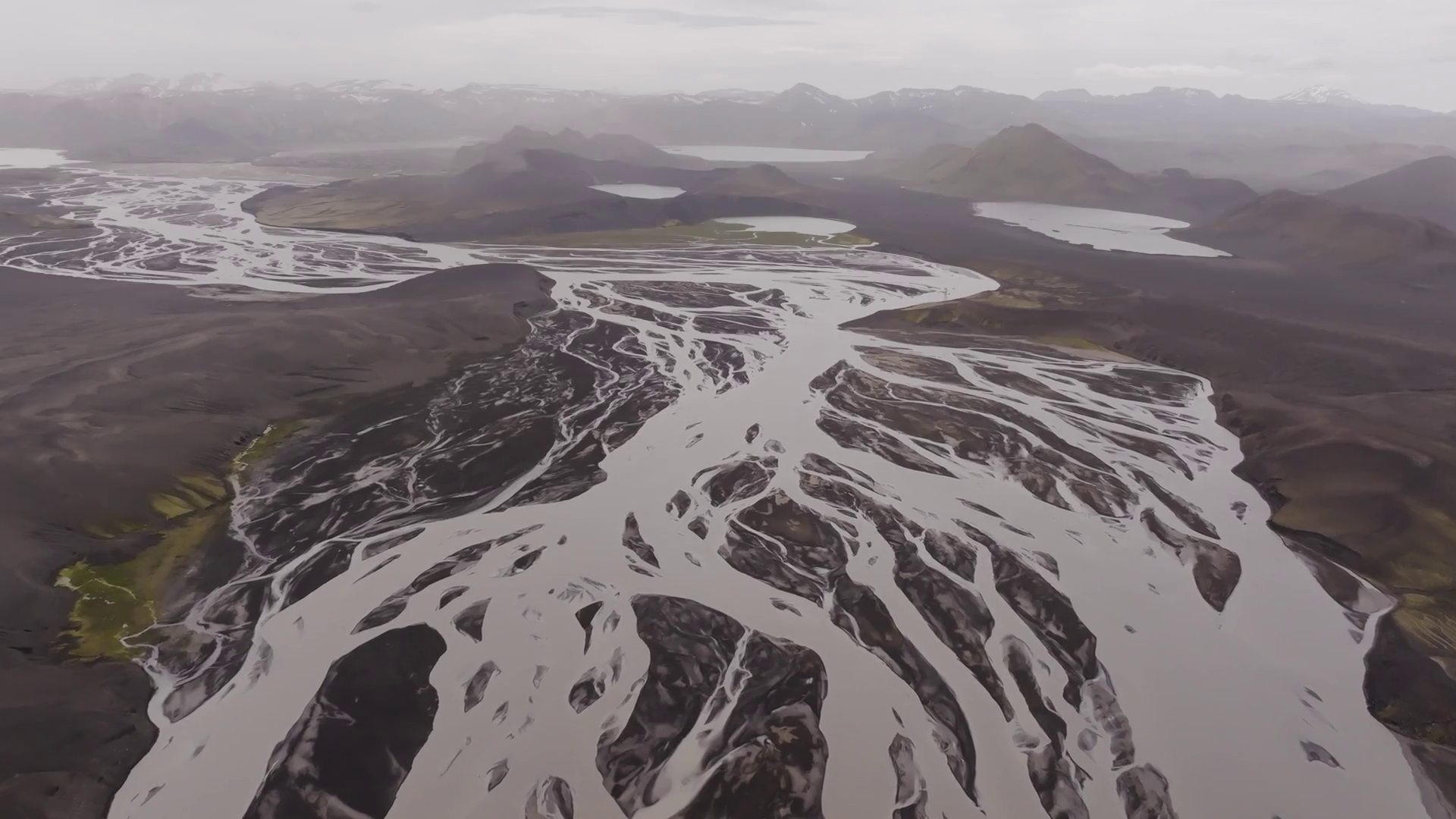 Aerial View Of Tungnaa River In Southern Stock Footage SBV-348598697 ...