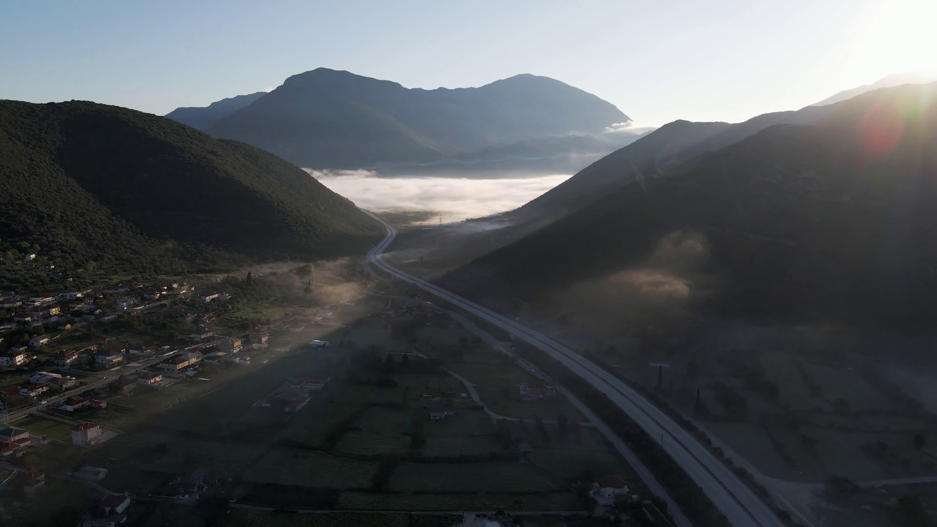 Aerial View Of Vehicles On Highway Road At Stock Footage SBV-347684120 ...