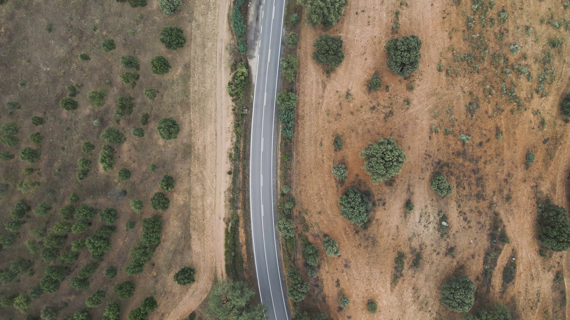 Aerial View Of Road Crossing Countryside Stock Footage SBV-347784309 ...