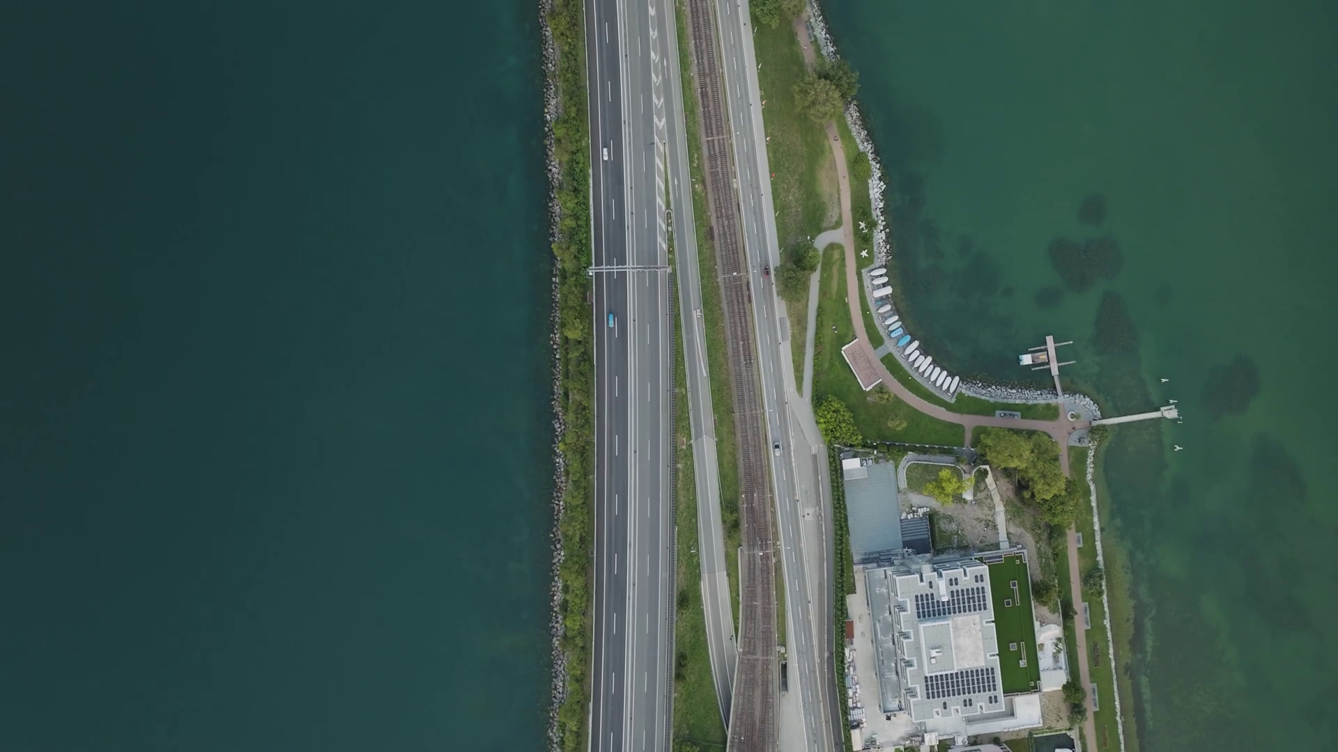 Aerial View Of Vehicles Driving On Road Stock Footage SBV-348479162 ...