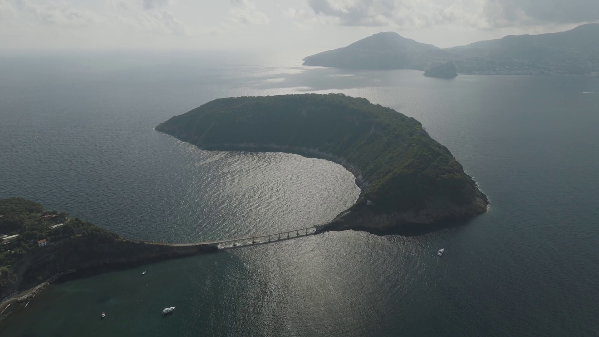 Aerial View Of Vivara Island At Sunset On Stock Footage SBV-348639063 ...