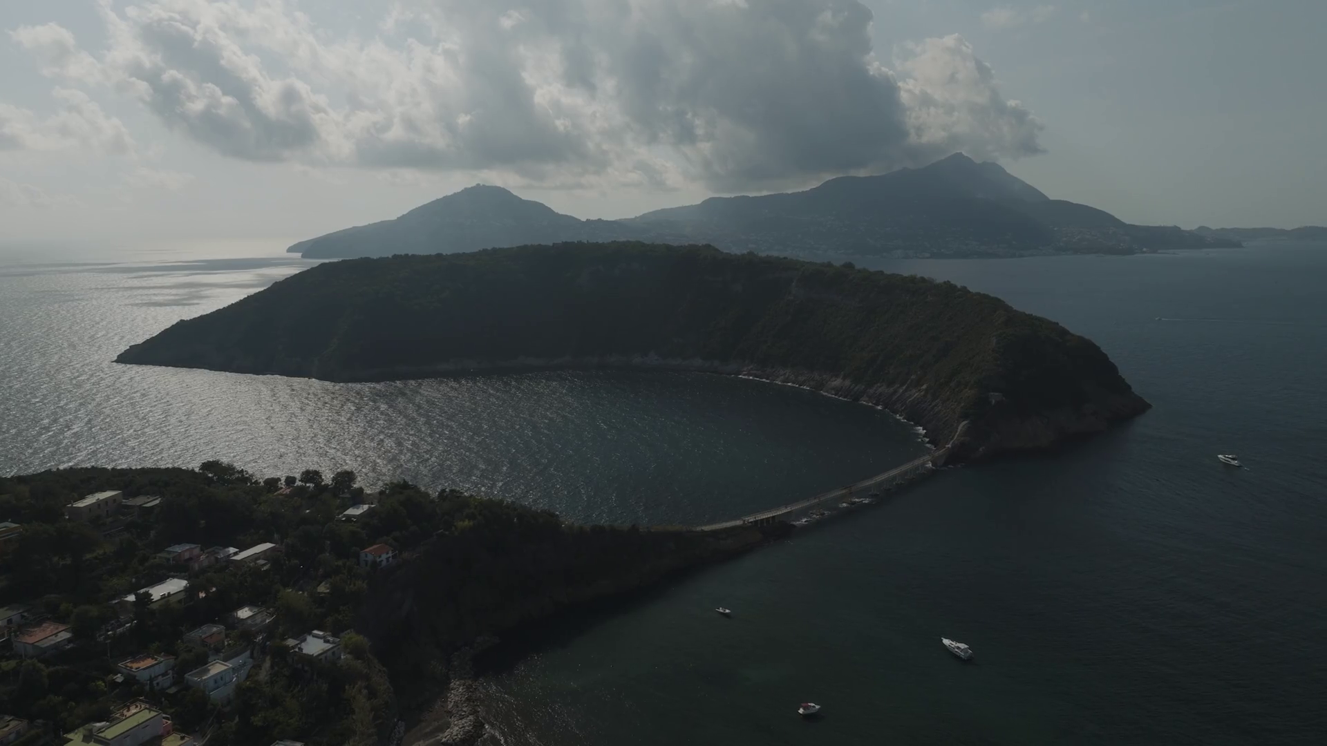 Aerial View Of Vivara Island At Sunset On Stock Footage SBV-348639067 ...