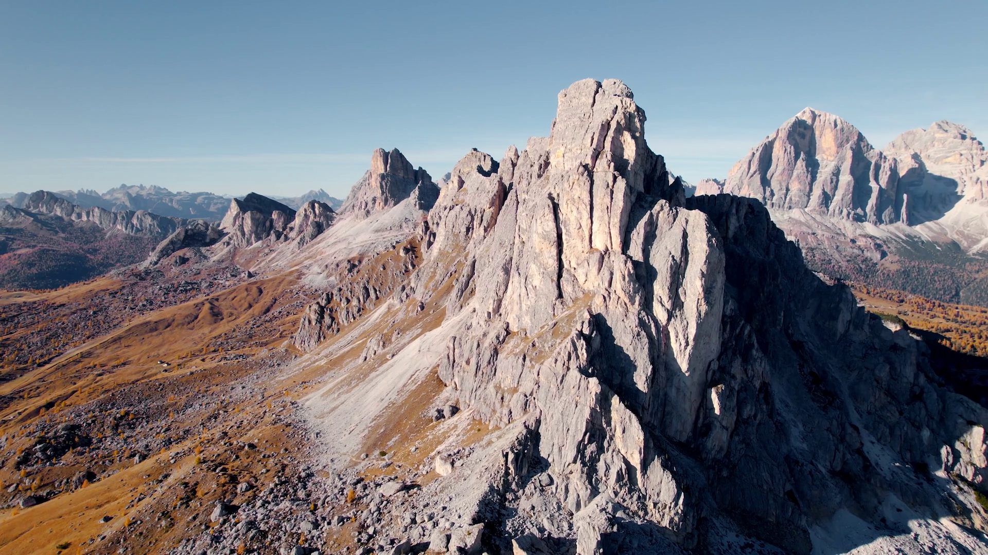 Aerial View Of Italian Mountain Pass Passo Stock Footage SBV-346768419 ...