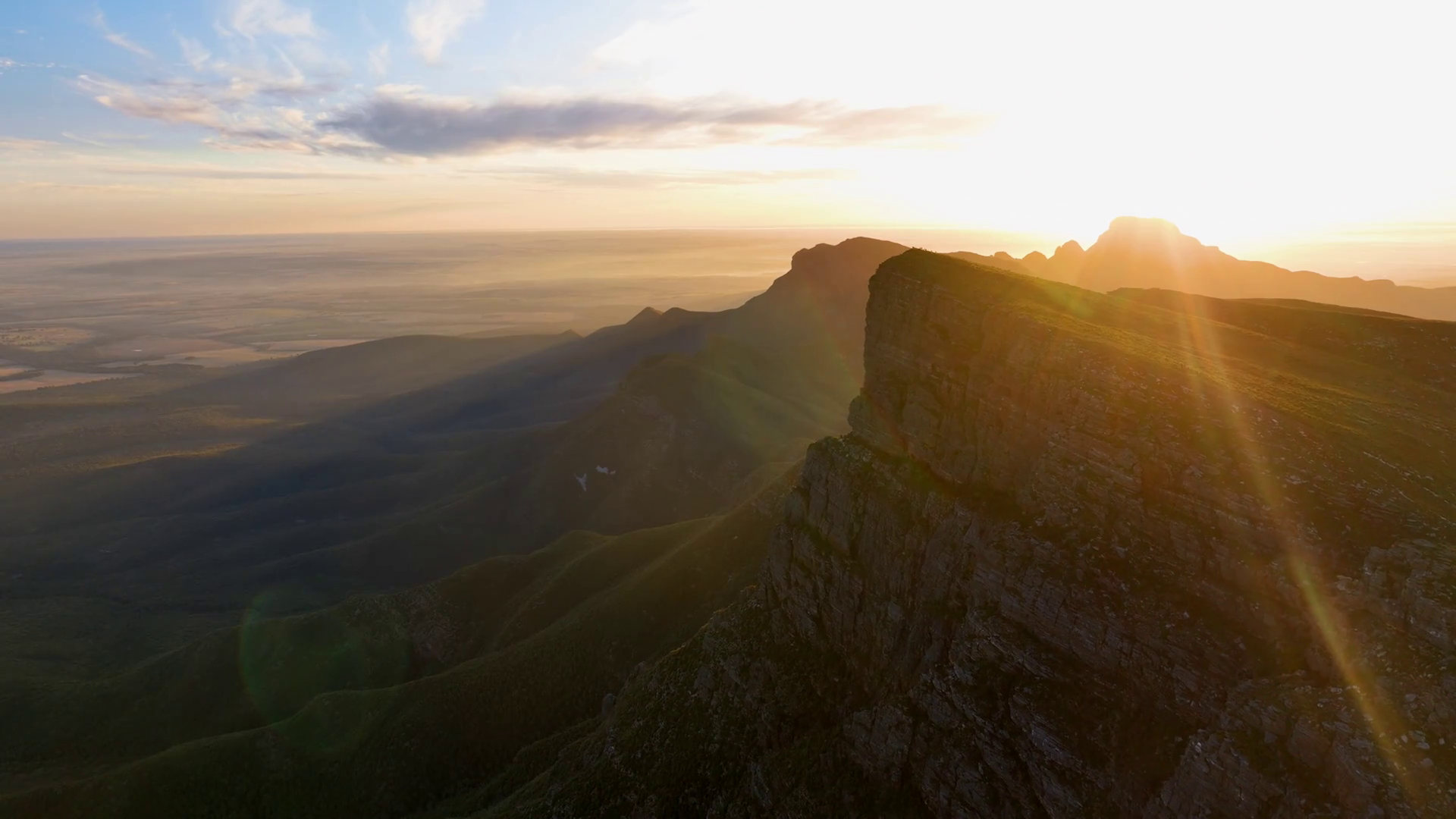 Aerial View Of Bluff Knoll Mountain Range Stock Footage SBV-347785185 ...