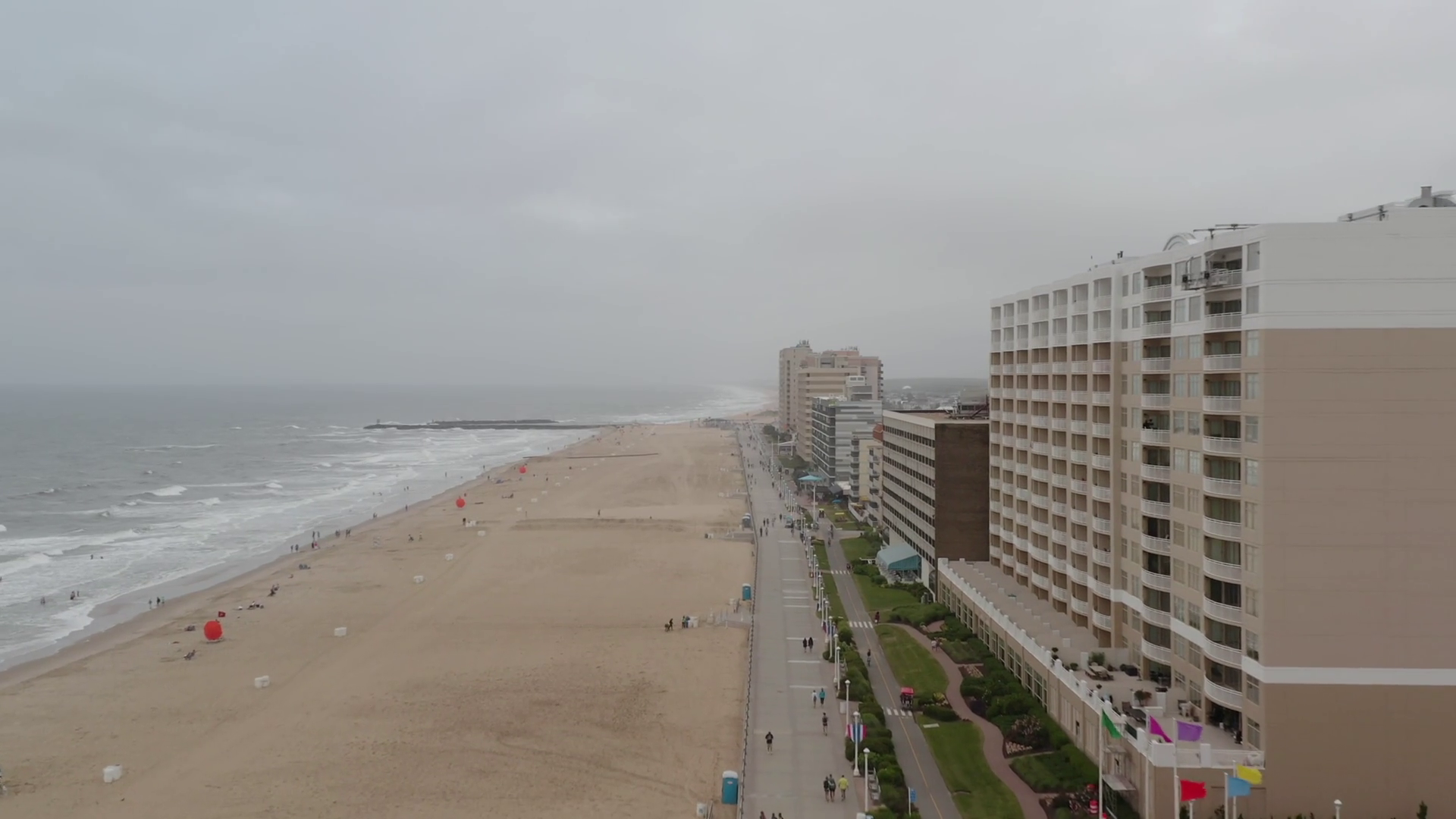 Aerial view of Virginia Beach, Virginia, United States. Stock Video ...