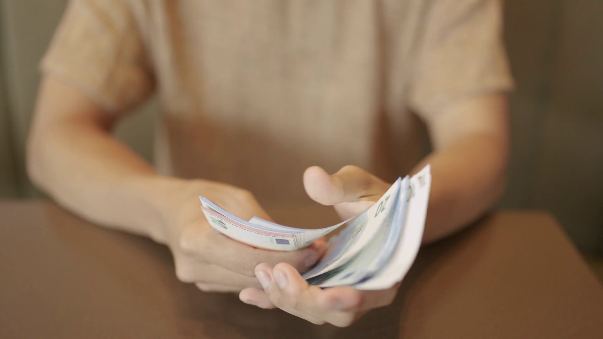 Counting Money Background Of Finance Dollars Stock Footage SBV ...