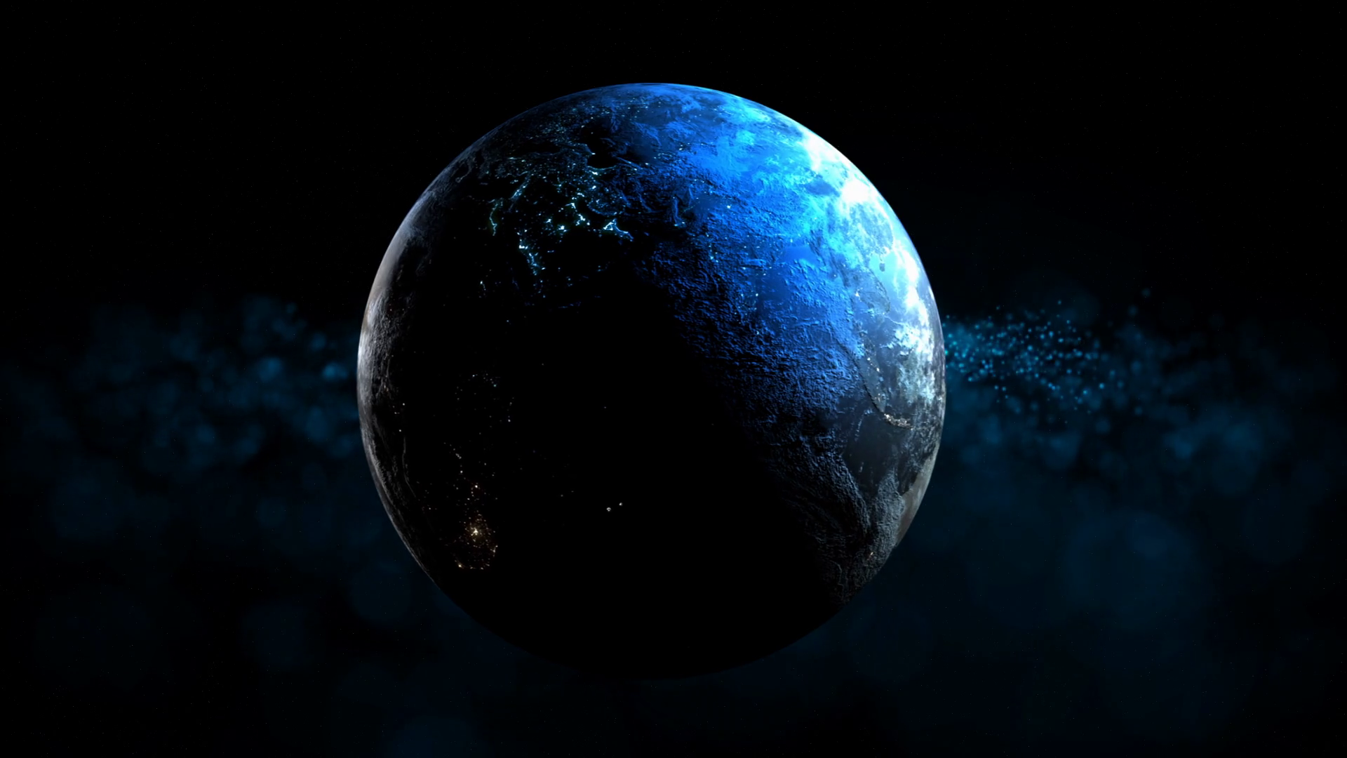 The Surface Of Earth Is Rotating In Space Stock Motion Graphics SBV ...