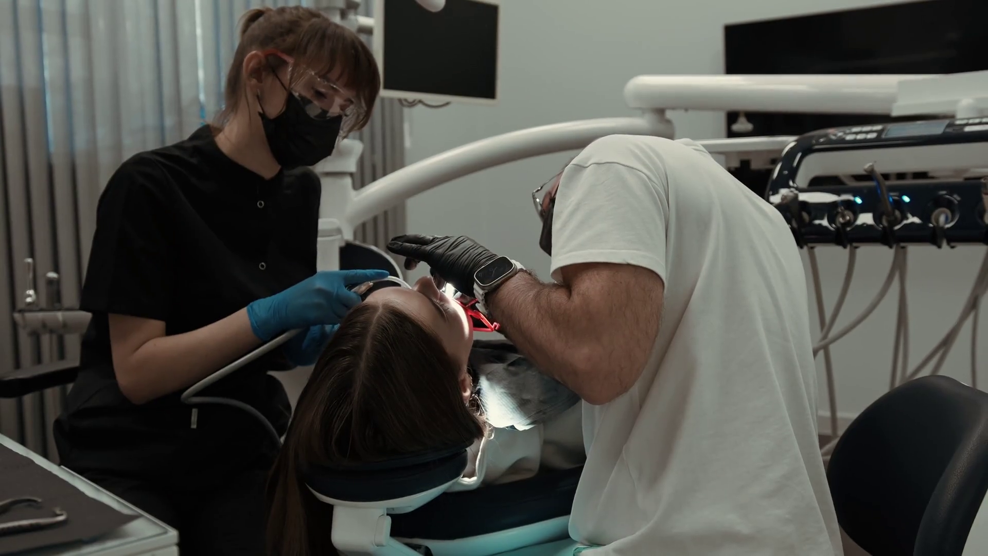 Two Doctors Man Woman In Protective Masks In Stock Footage SBV ...