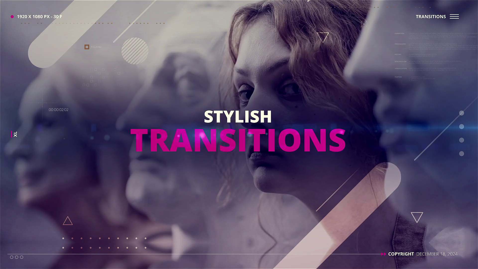 Premiere Pro Template: Transitions - Stylish Transitions SBV-352226874 ...