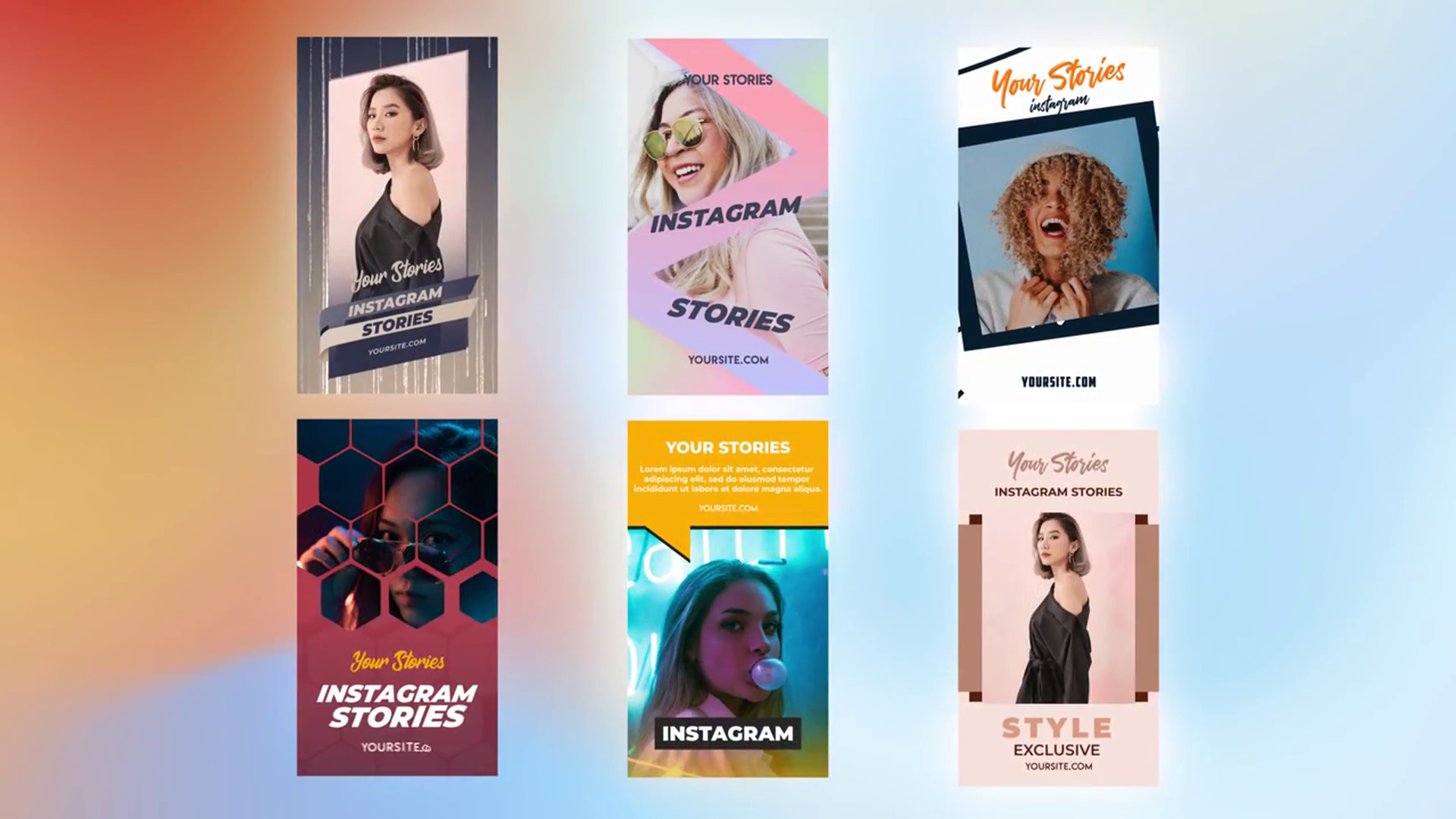 Instagram Vertical Stories Pack 23 Template SBV-347729784 - Storyblocks