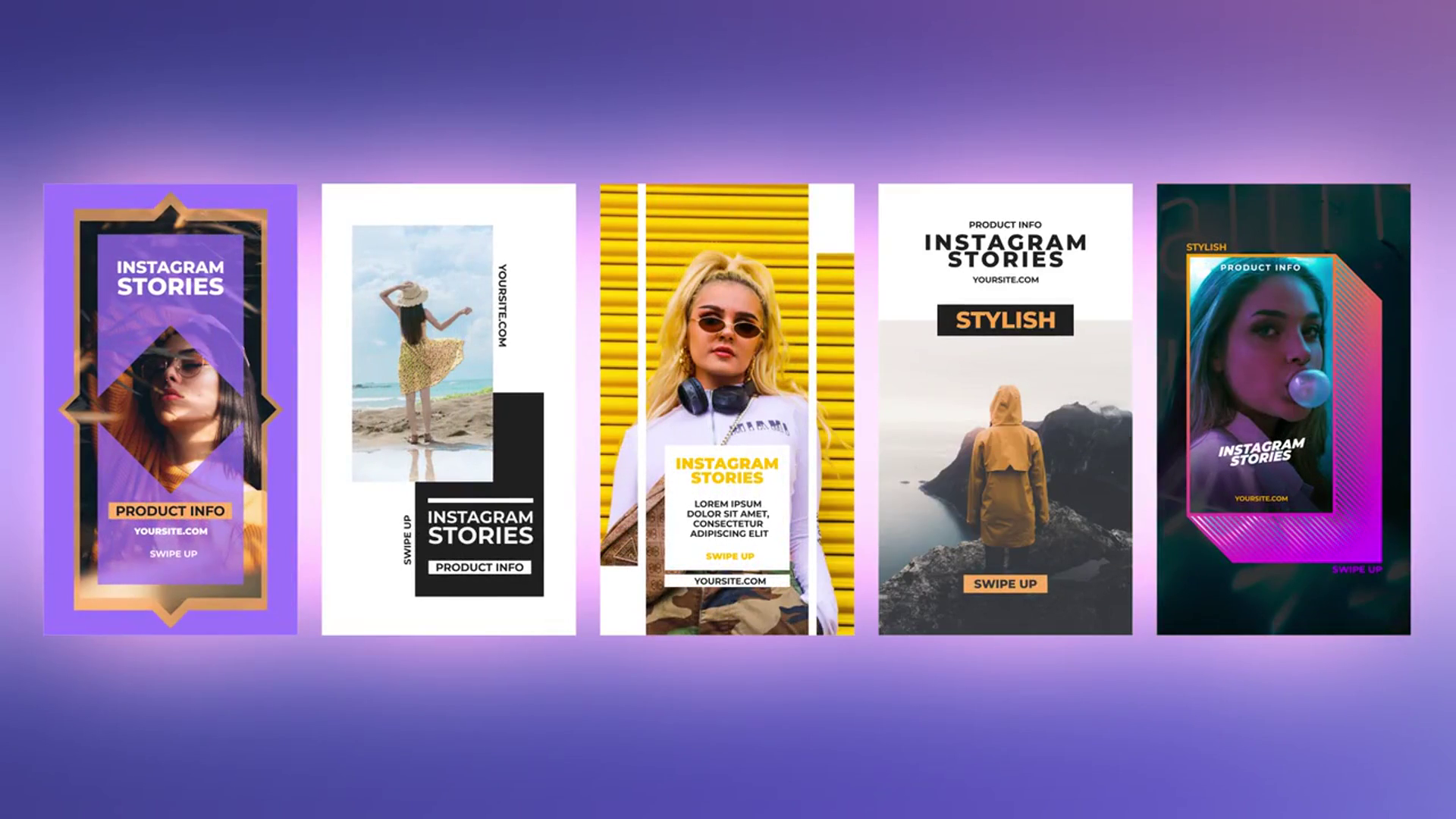 Instagram Vertical Stories Pack 28 Template SBV-347768481 - Storyblocks