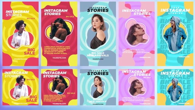 Instgram Stories Pack Templates Royalty-Free - Storyblocks