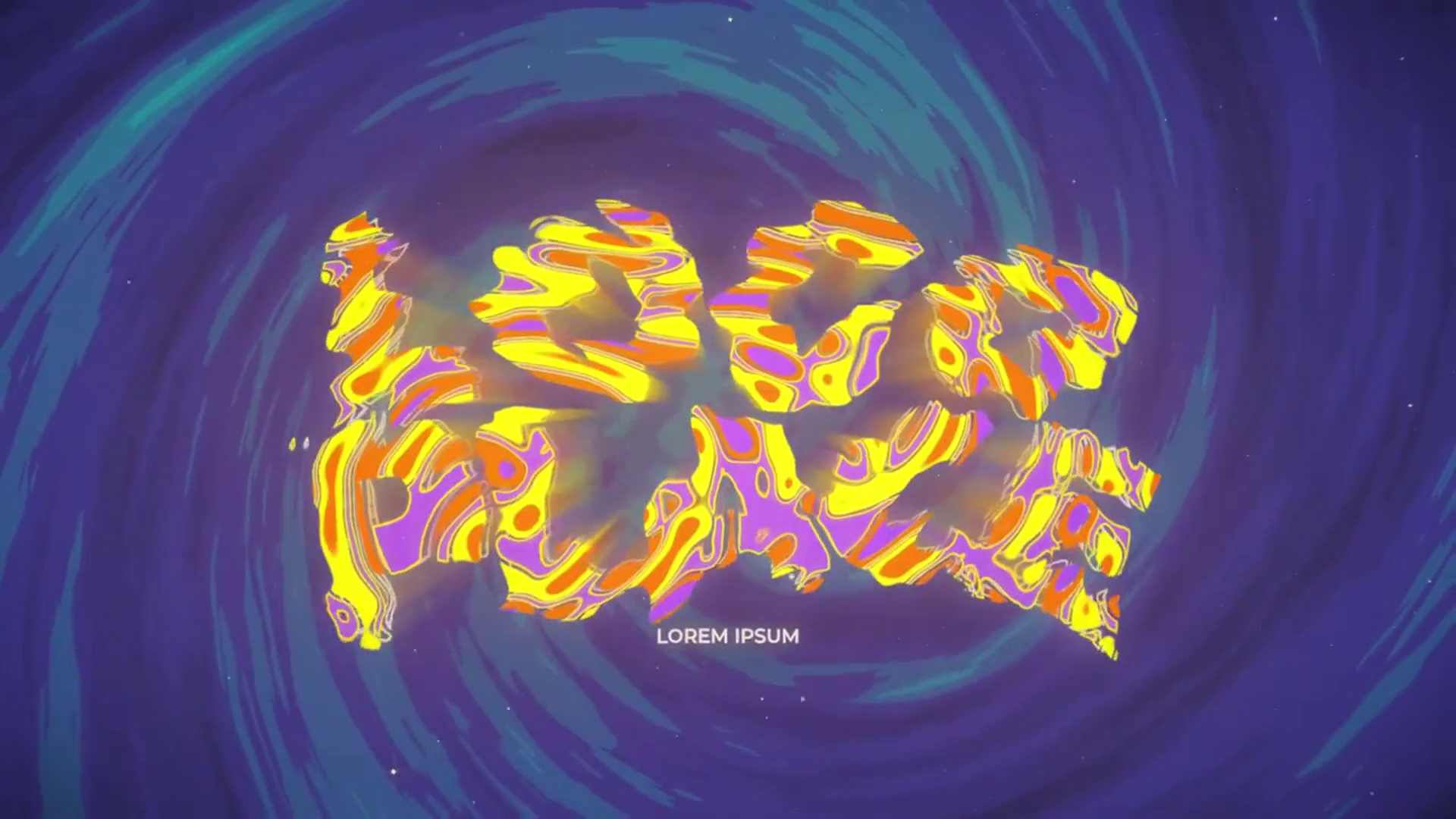 Psychedelic Logo Title Template SBV-347562635 - Storyblocks