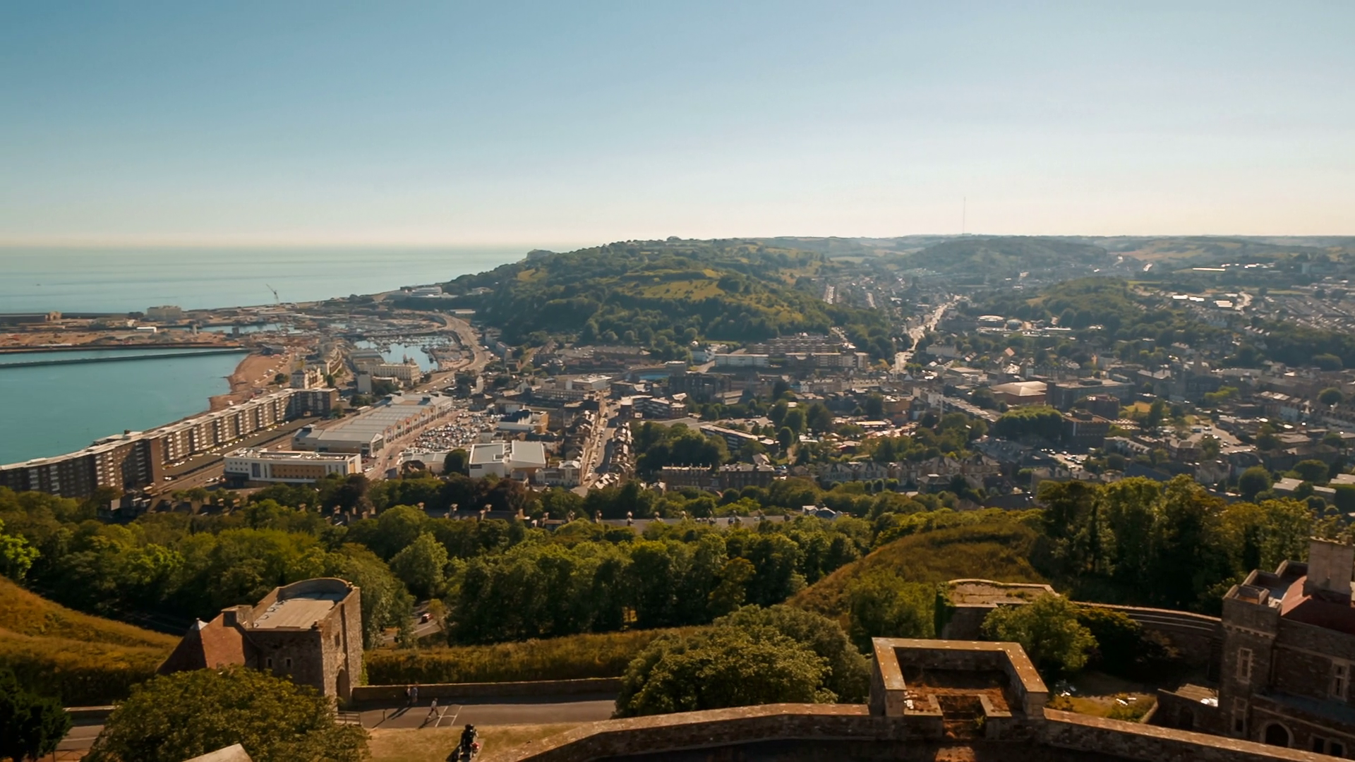The Medieval Dover Castle In Kent 11th Stock Footage SBV-352578774 ...