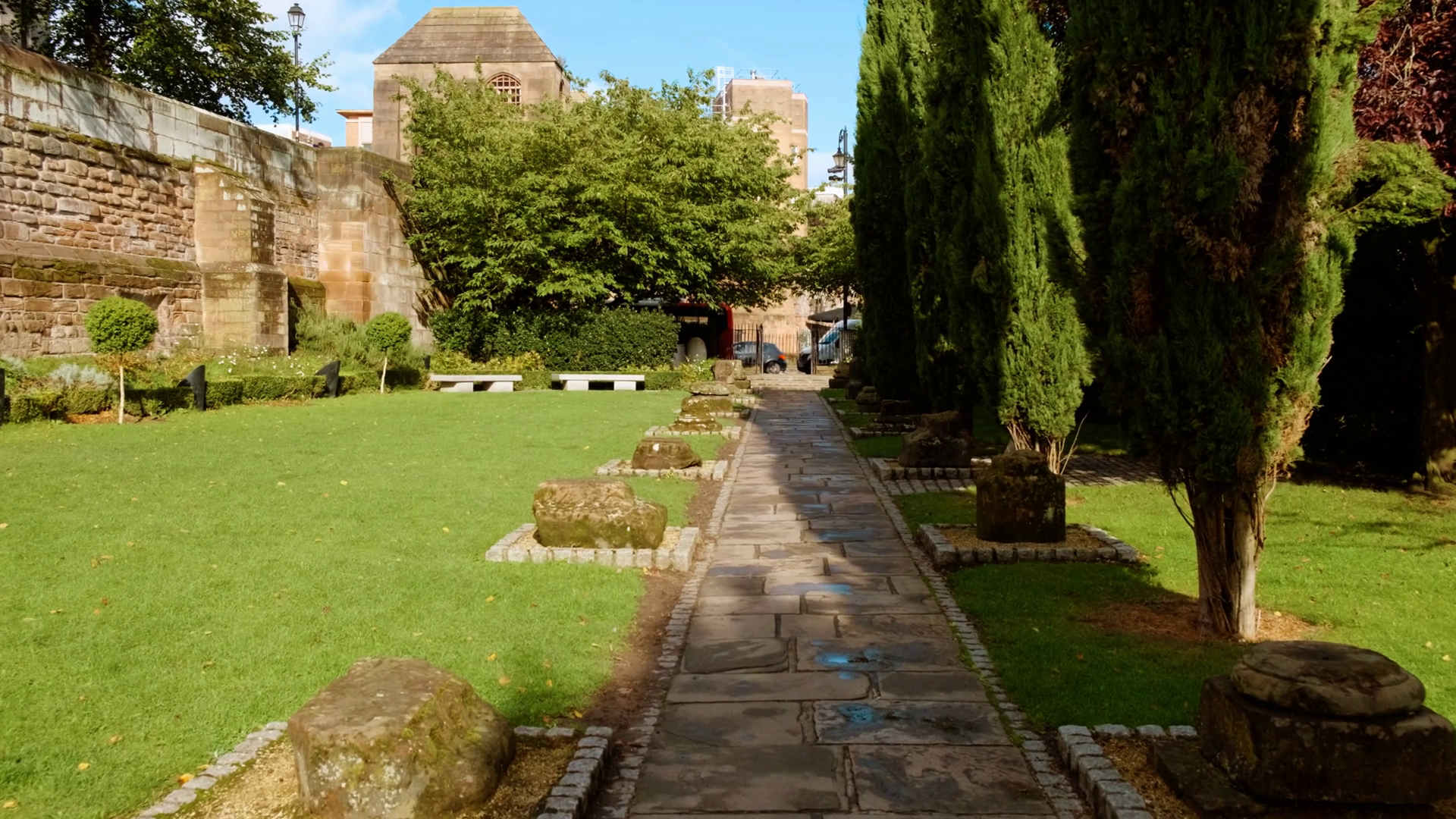 The Chester Roman Gardens In Chester England Stock Footage SBV ...
