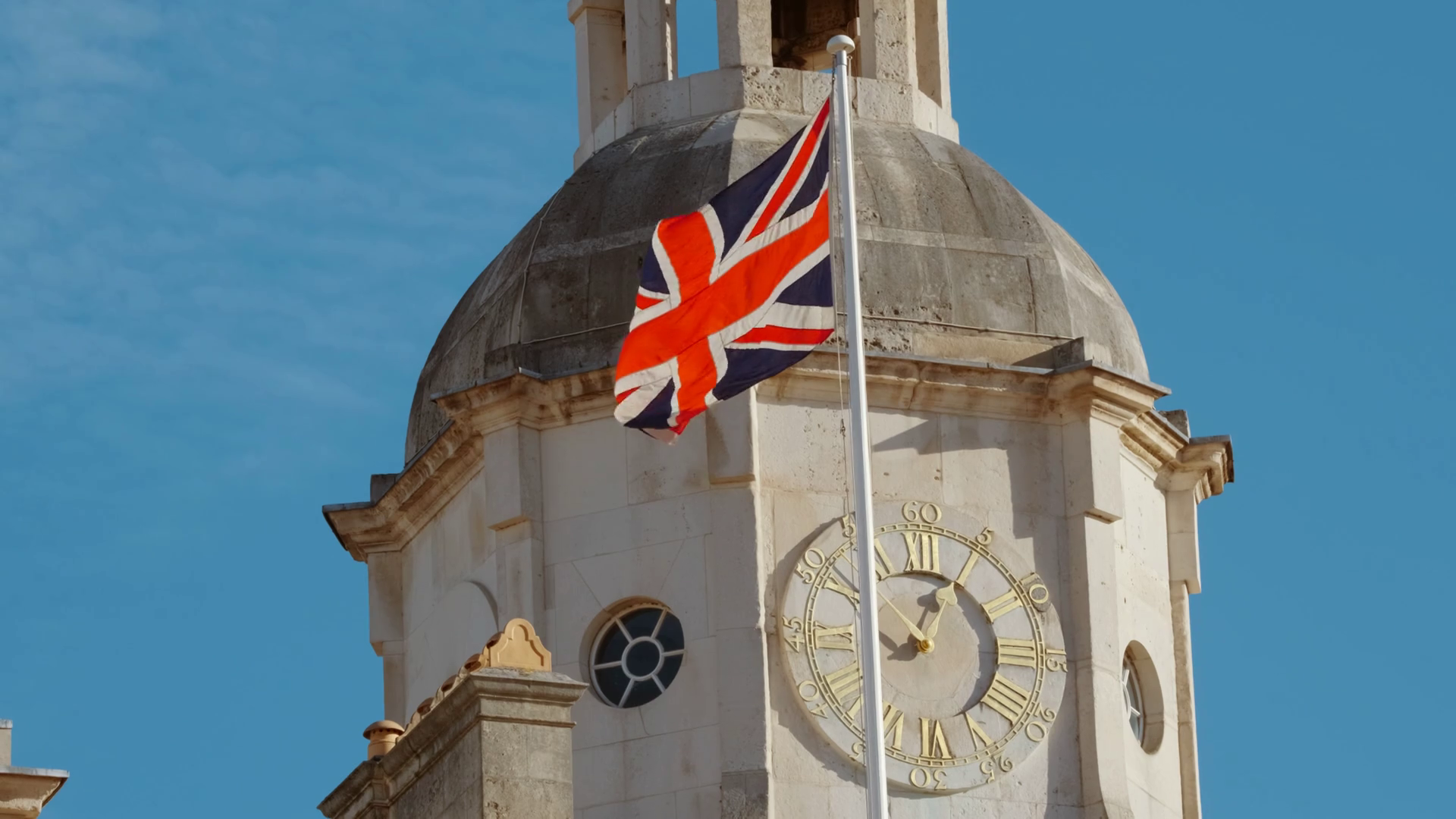 The Union Jack Flies At Horse Guards Parade Stock Footage SBV-352623551 ...