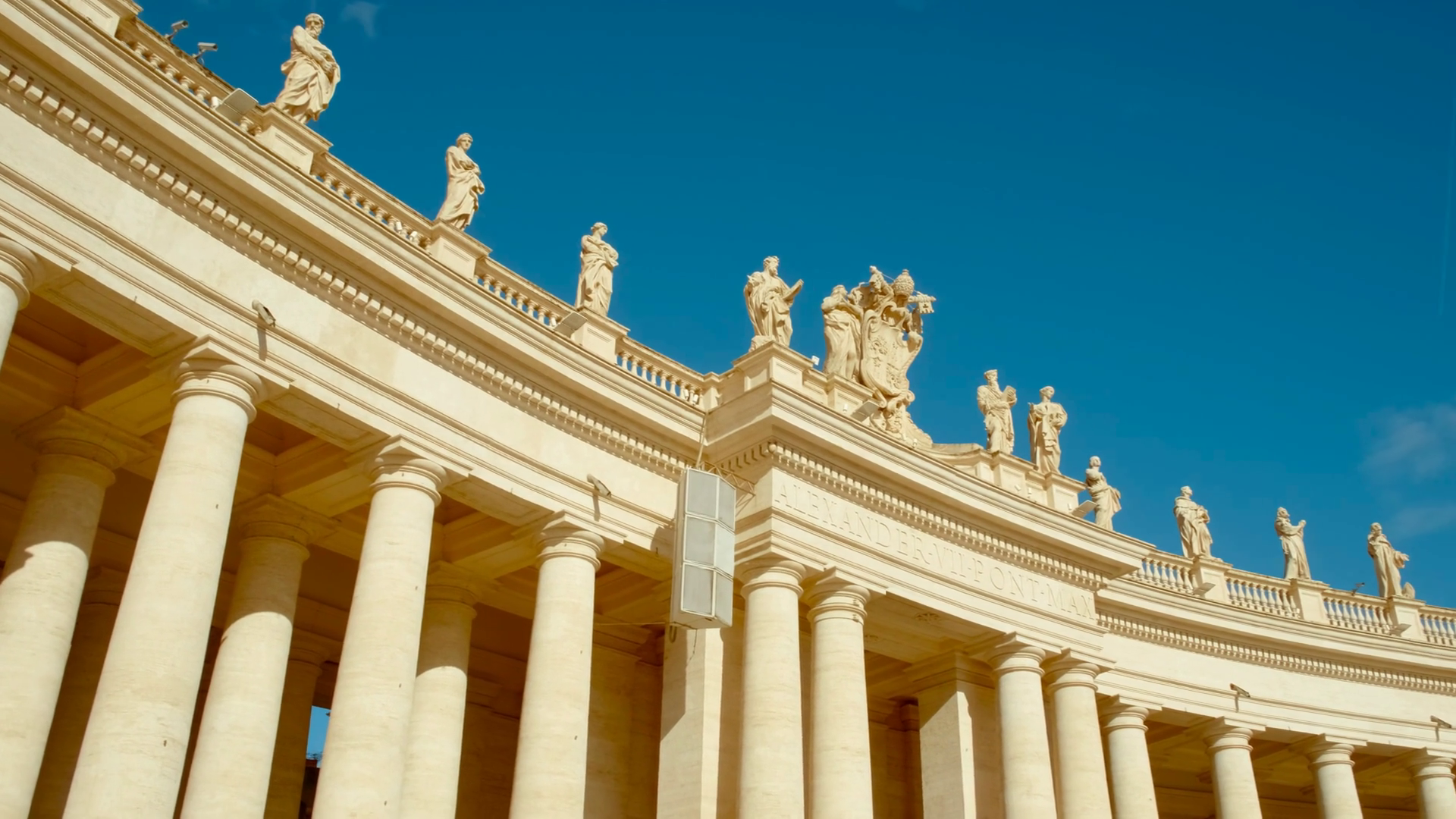 The Colonnade At St Peter's Square In Stock Footage SBV-352633273 ...