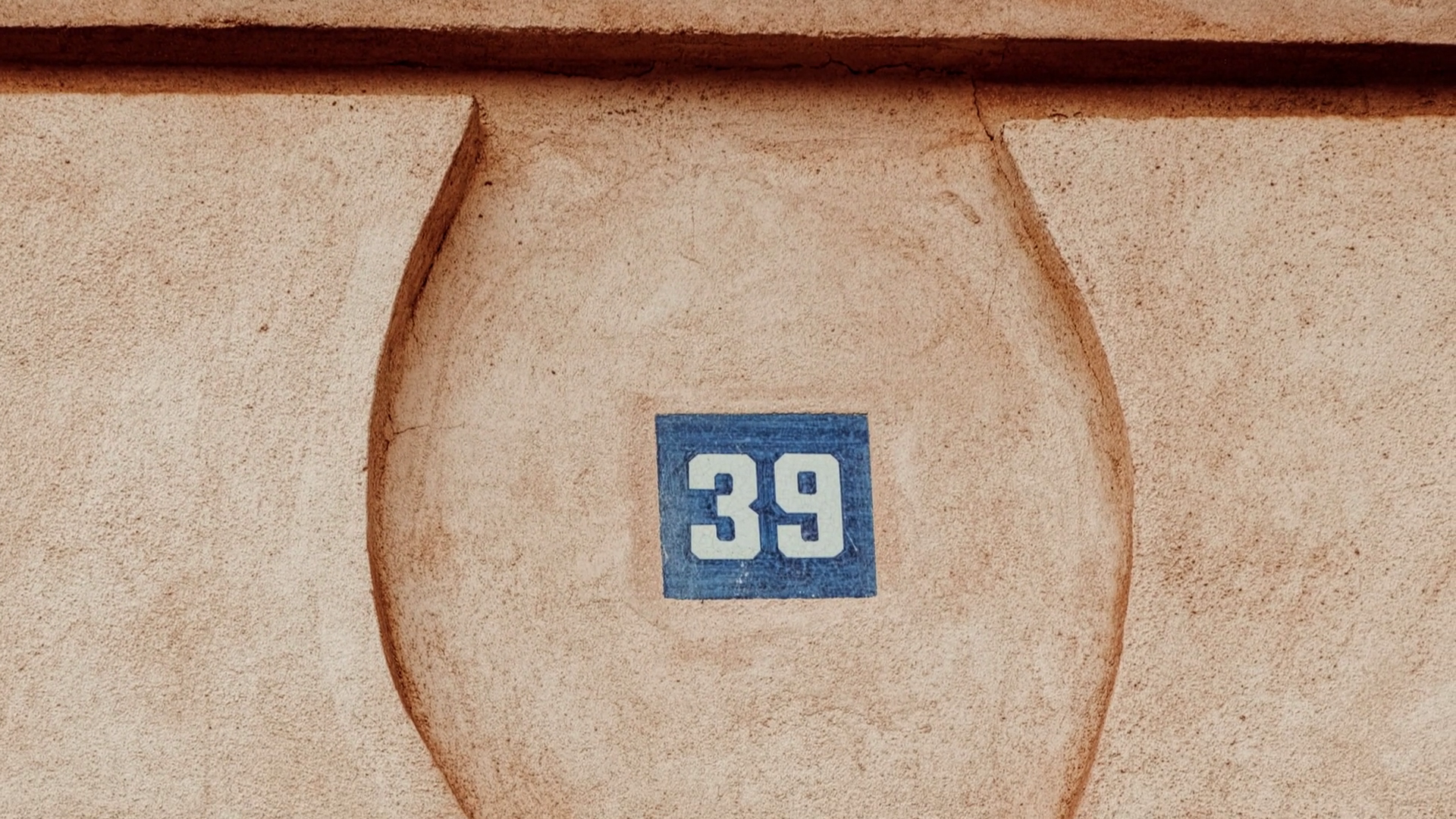 Number 39 (thirty-nine) Affixed To Exterior Stock Footage SBV-352649102 ...
