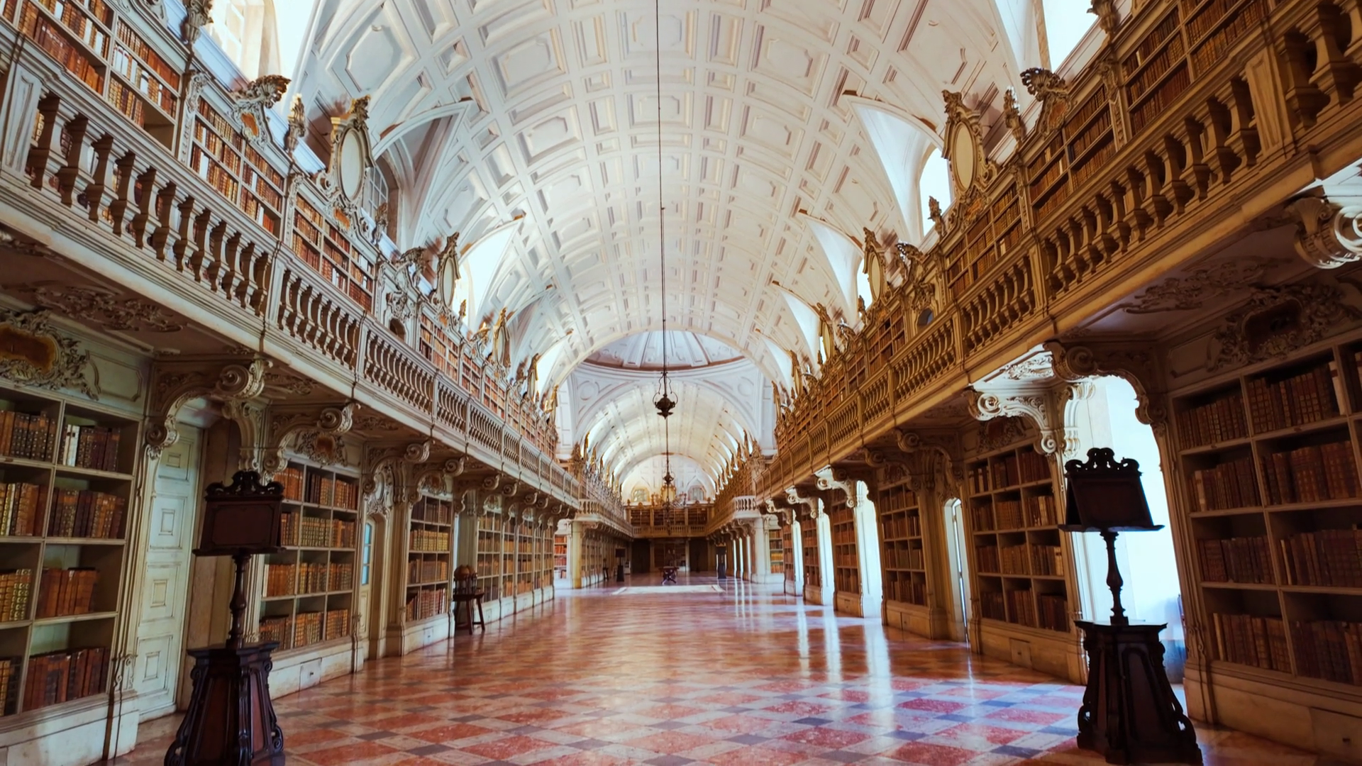 Mafra Portugal 15 May 2024 - Library At Stock Footage SBV-352676202 ...