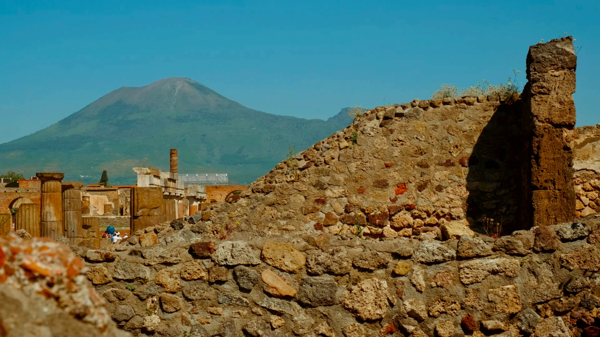 Roman Villas Mount Vesuvius Pompeii Naples Stock Footage SBV-352673389 ...