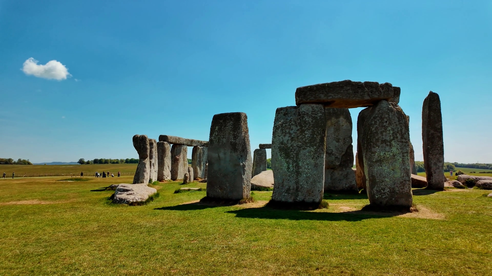 Prehistoric Stone Pillars Lintels Form Stock Footage SBV-352690392 ...
