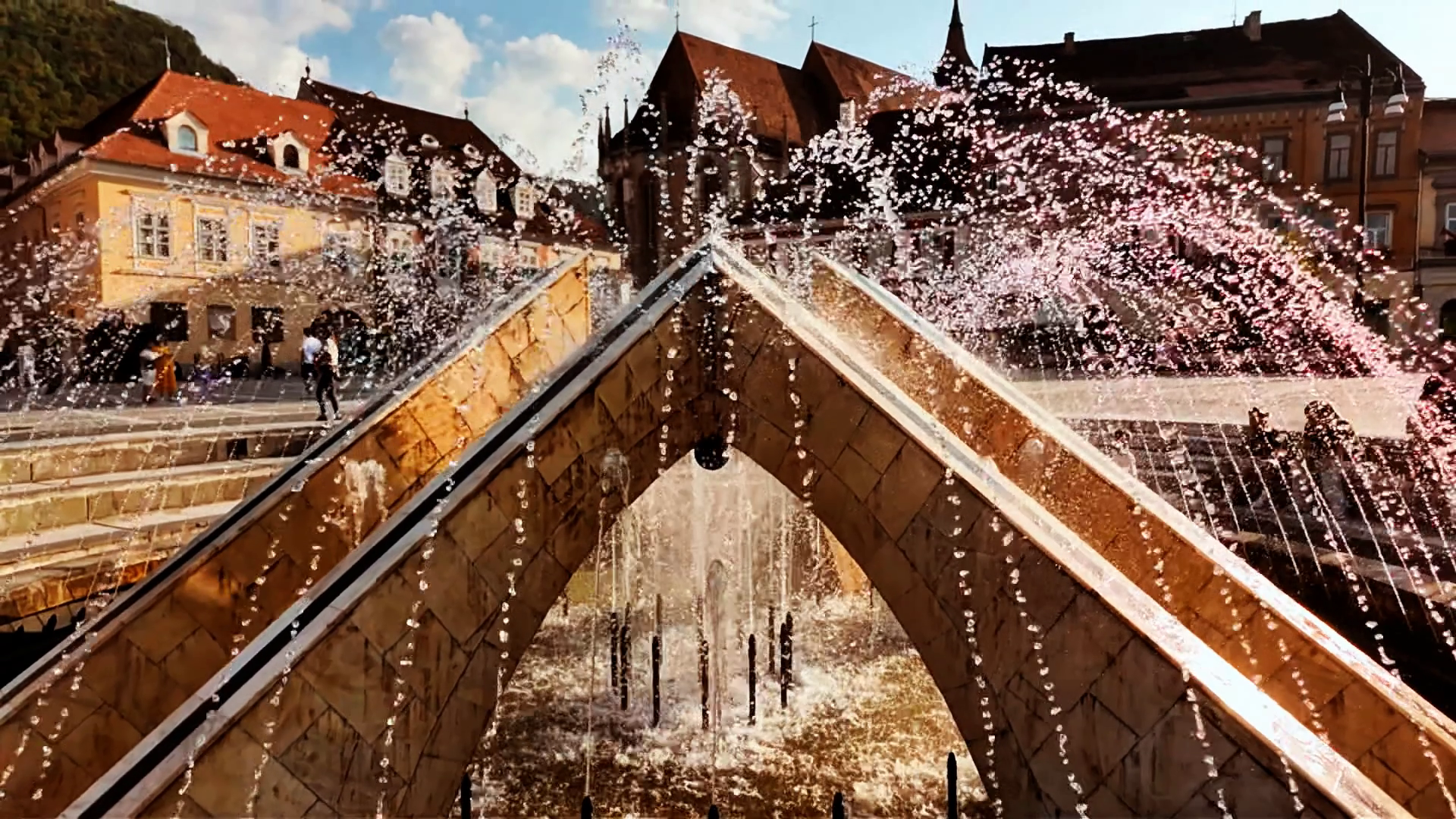 Council Square Piata Sfatului Brasov Stock Footage SBV-353050407 ...