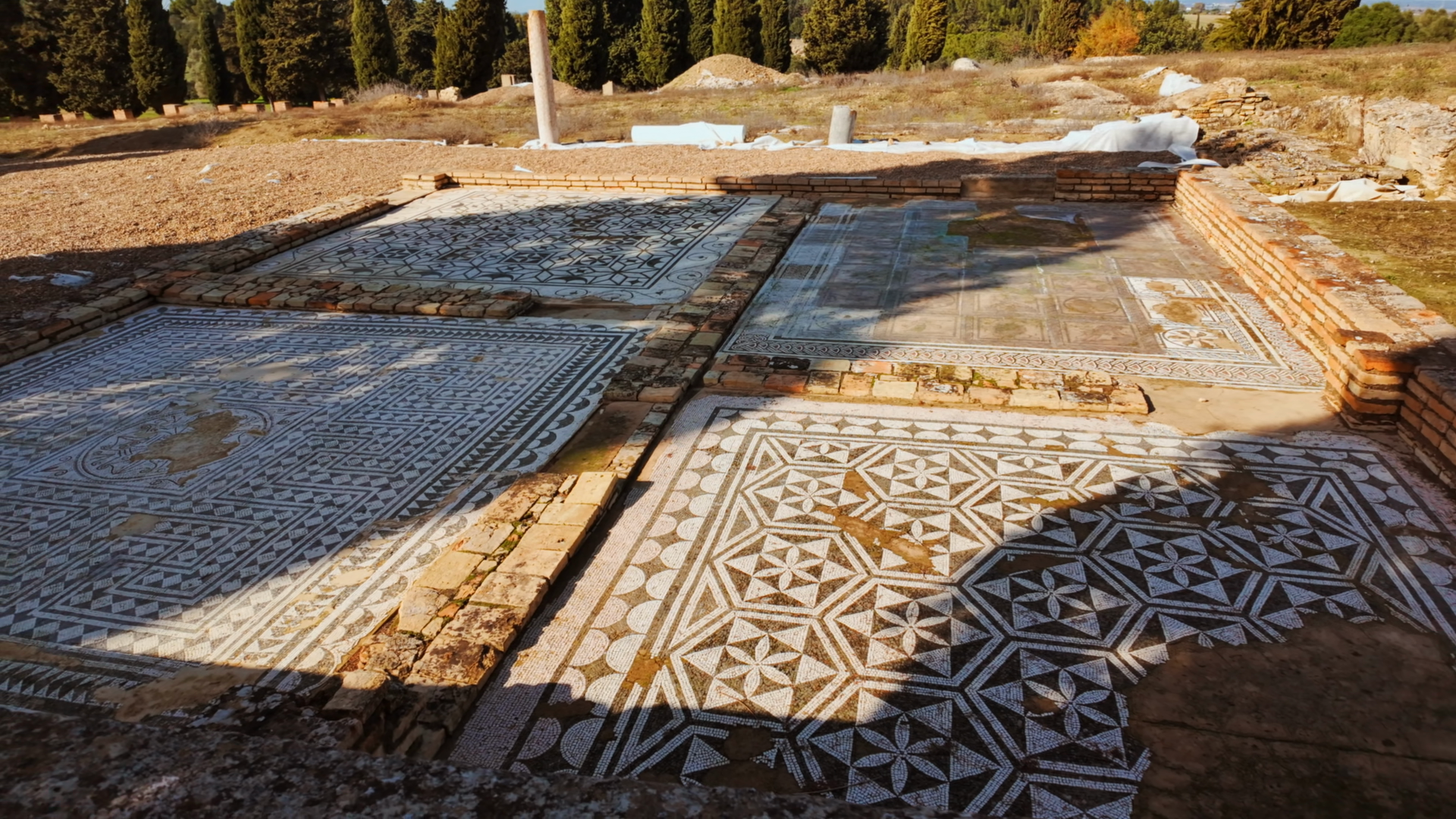 The Ruins Of Italica Ancient City Located Stock Footage SBV-353602238 ...