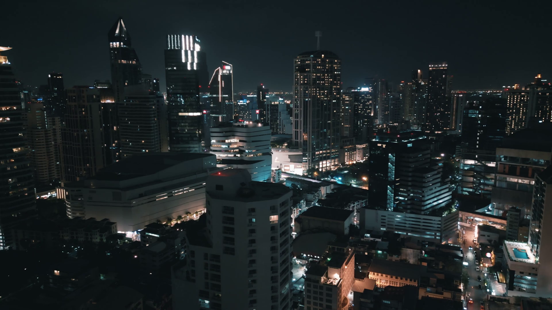 Cinematic Night City Scene City Landscape Stock Footage SBV-351960689 ...