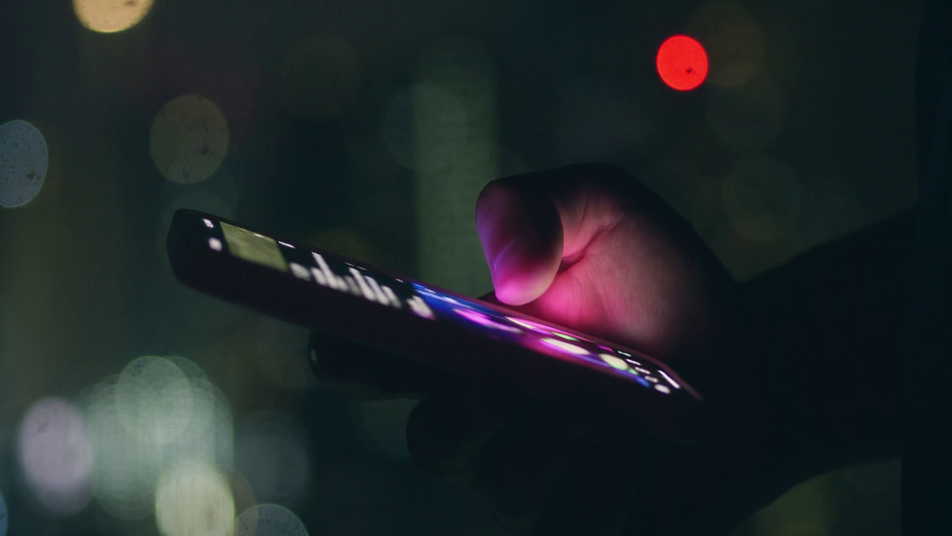 Hand With Smartphone Glowing At Night Stock Footage SBV-351917119 - Storyblocks