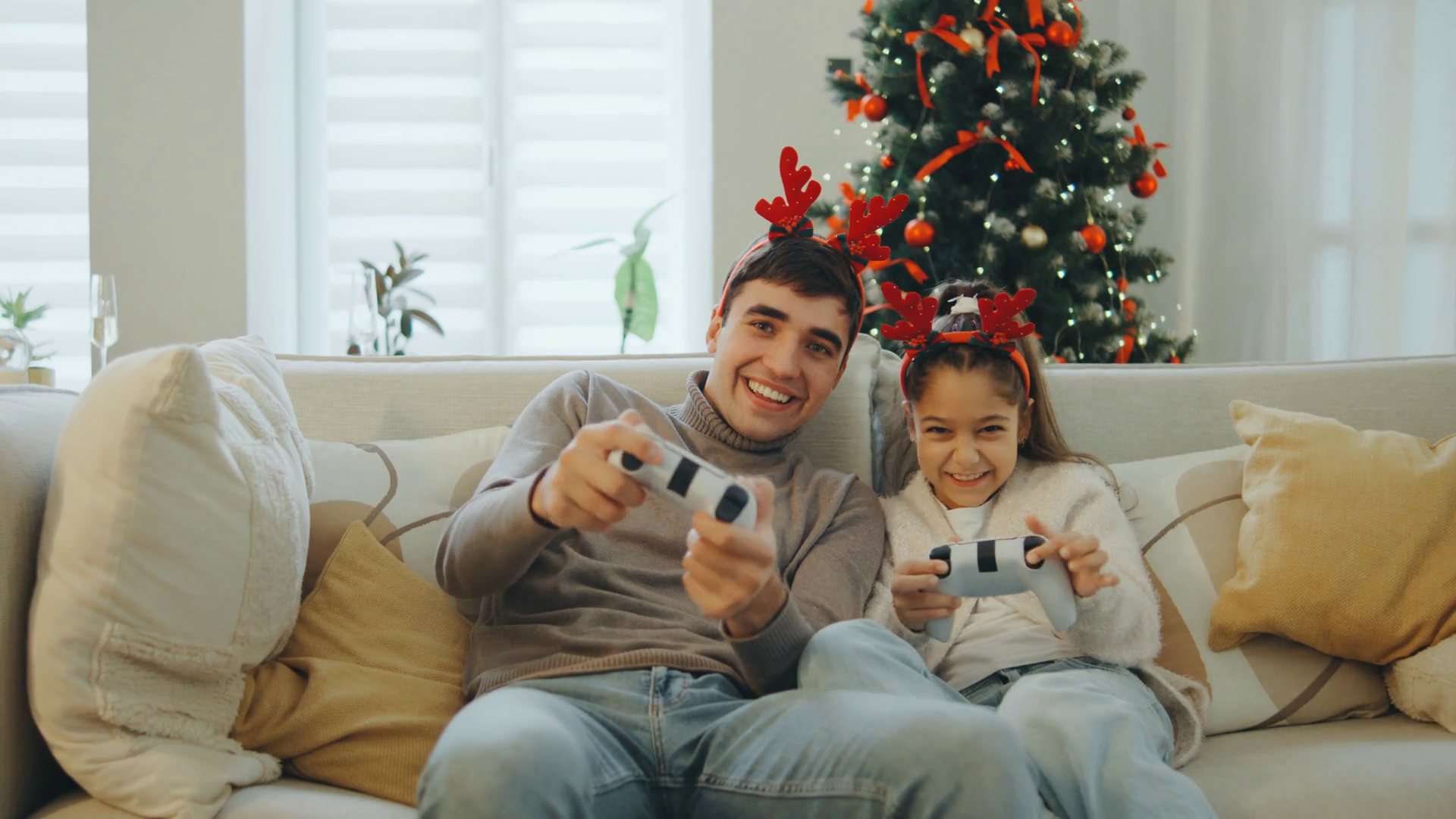 Siblings Enjoying Video Game Time Together Stock Footage SBV-353014379 ...