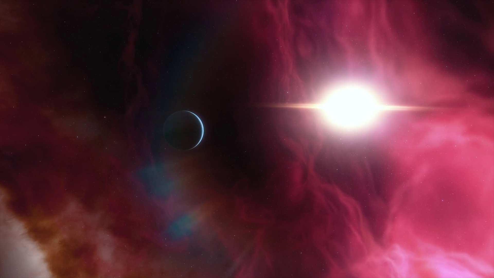 Exoplanet In Solar System: Beautiful Nebula Stock Motion Graphics SBV ...