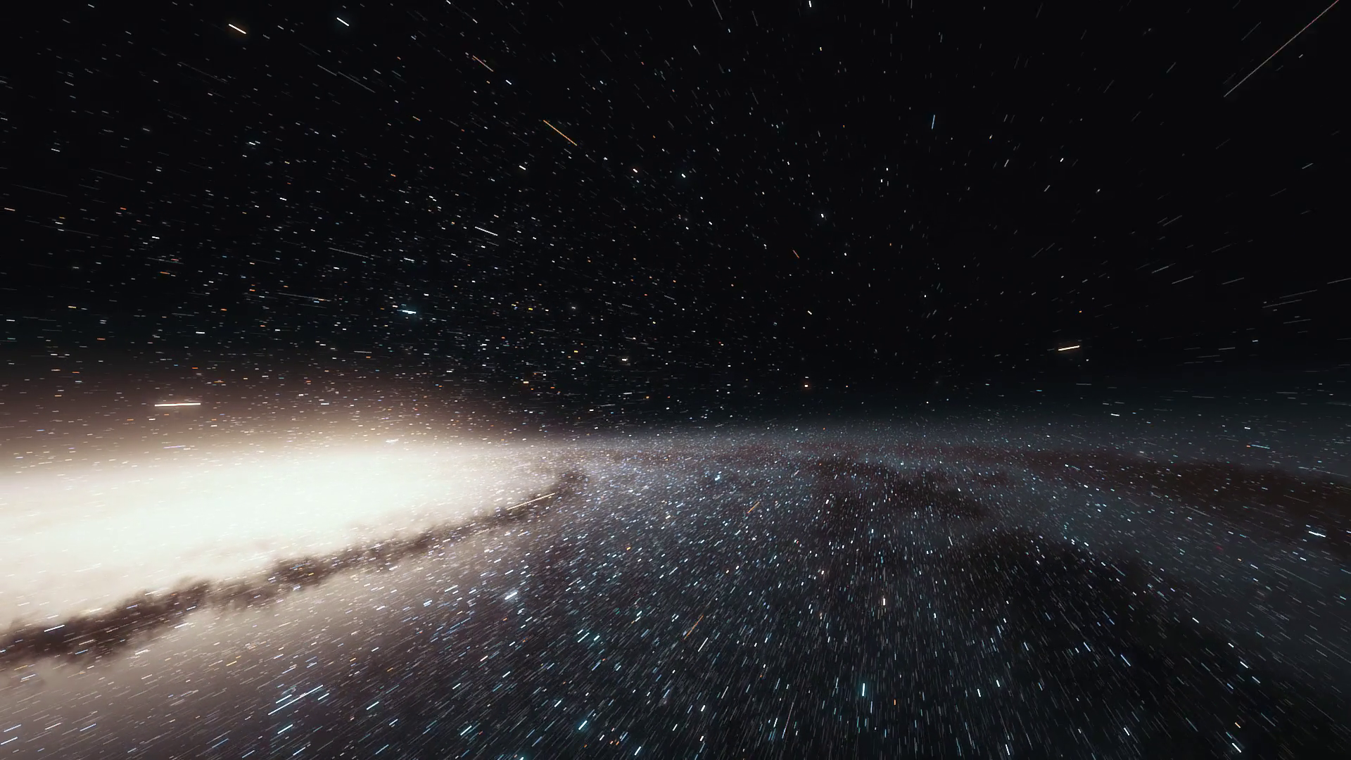 Camera On Spaceship Flies At Speed Of Light Stock Footage SBV-337867535 ...